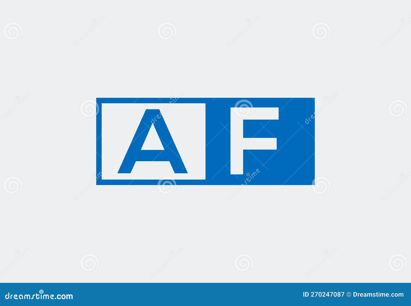 Initial AF Letter Logo Design, Vector Design Concept Stock Vector ...
