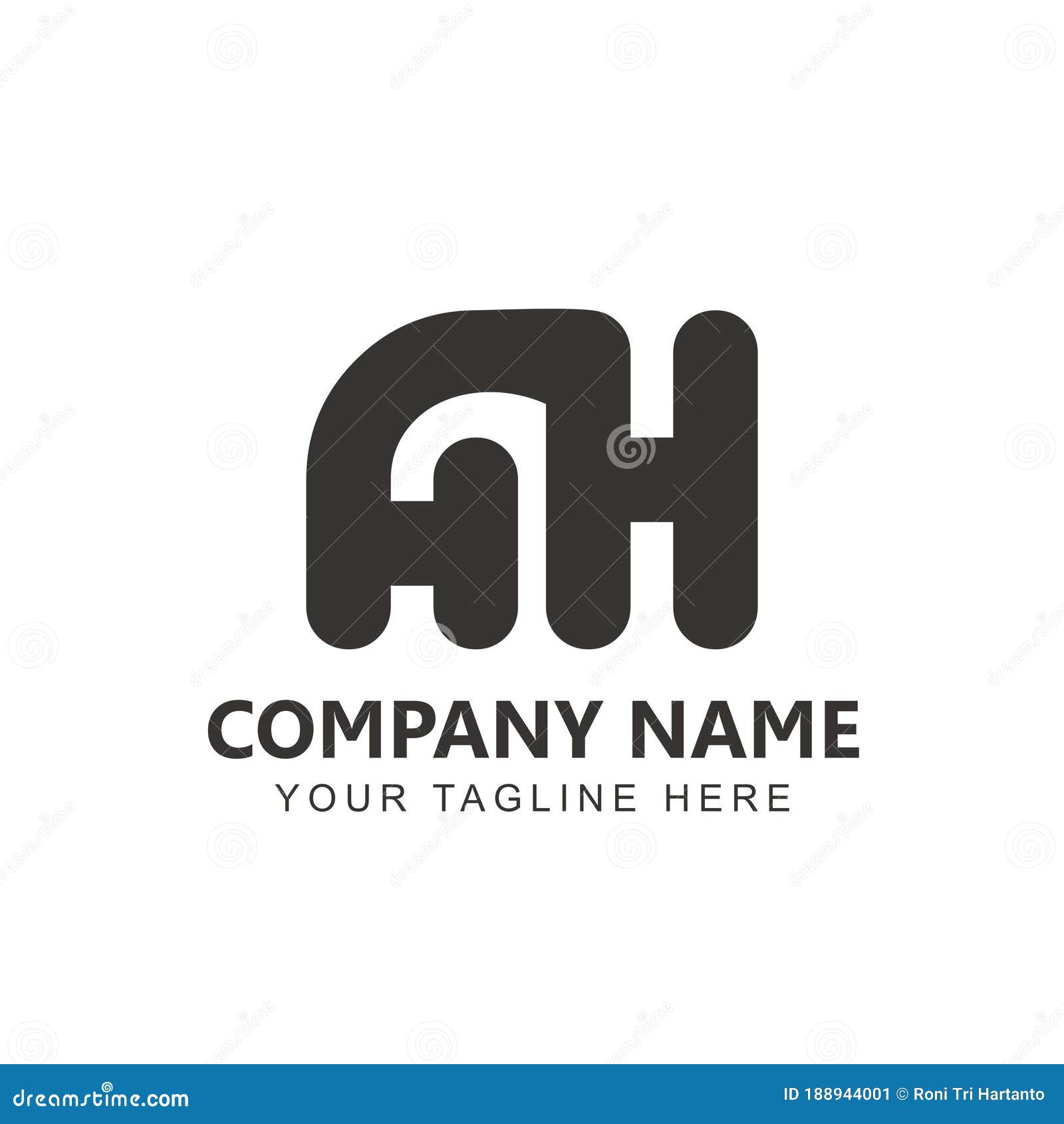 Initial AH Logo Design Inspiration Stock Vector - Illustration of idea ...