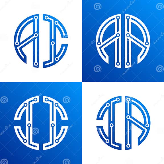 Initial AI Letter Logo stock illustration. Illustration of document ... Initial AI Letter Logo stock illustration. Illustration of document ...