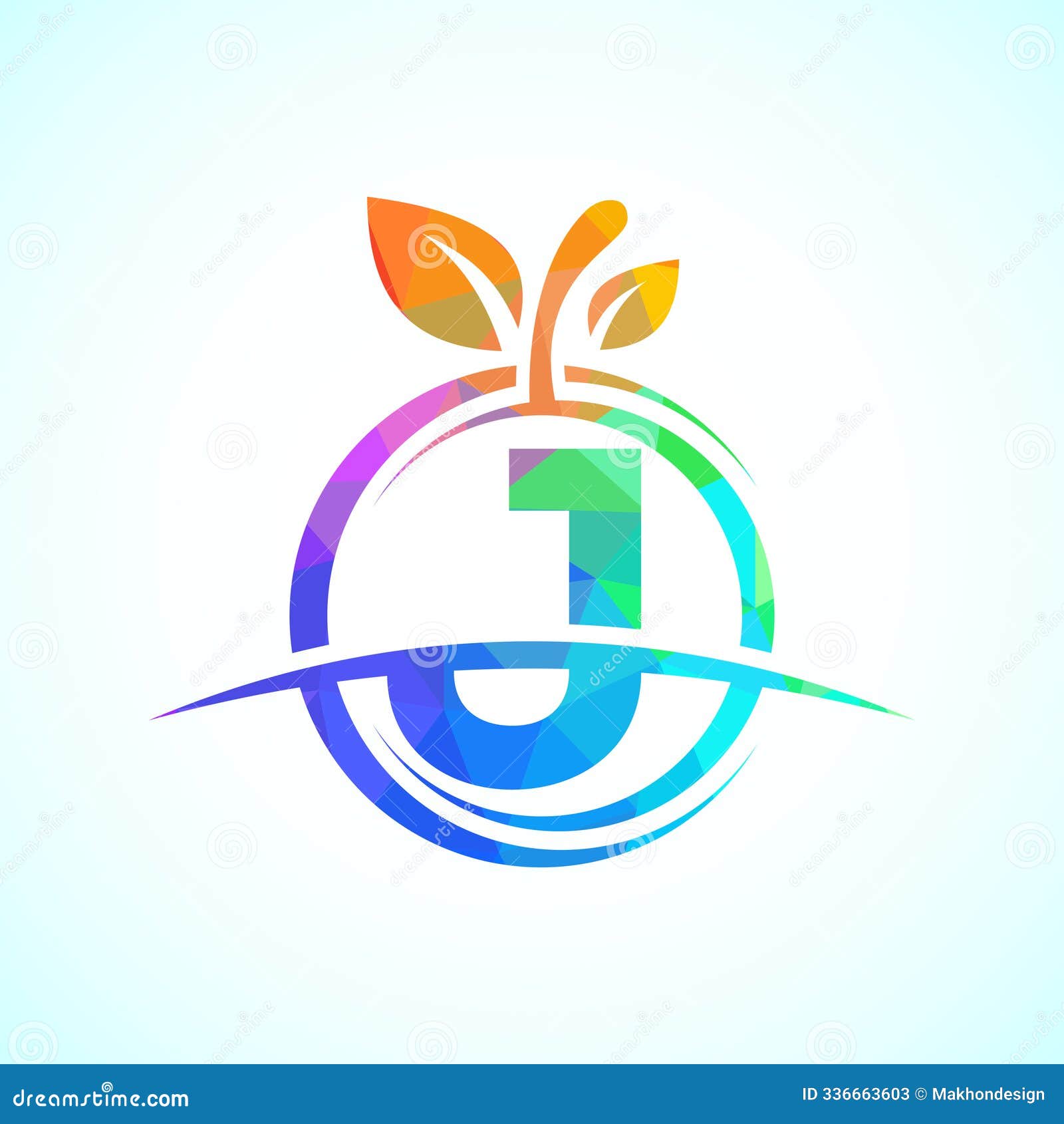Initial Alphabet J with the Abstract Apple Logo. Healthy Food Logo ...