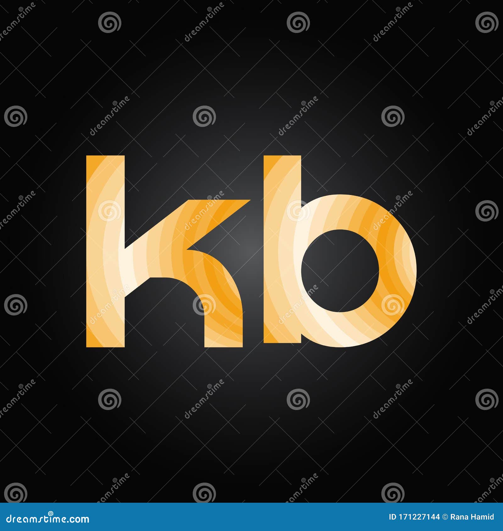 Initial ALphabet KB Logo Design Vector Template. Abstract Letter KB ...