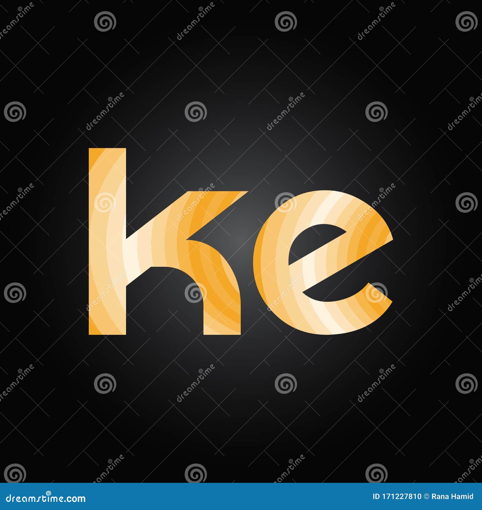 Initial ALphabet KE Logo Design Vector Template. Abstract Letter KE ...
