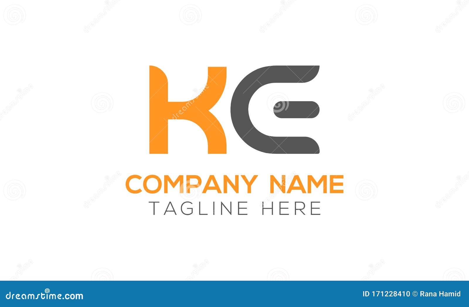 Initial ALphabet KE Logo Design Vector Template. Abstract Letter KE ...