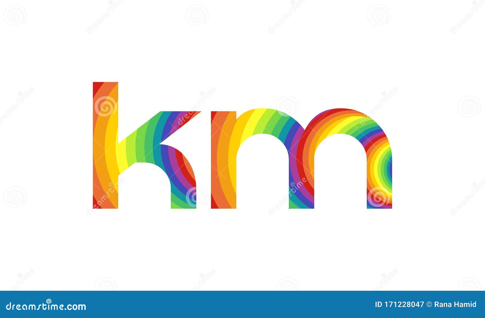 Initial ALphabet KM Logo Design Vector Template. Abstract Letter KM ...