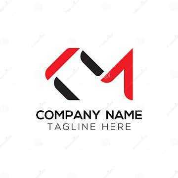 Initial KM Logo Design Vector Template. Abstract Letter KM Linked Logo ...