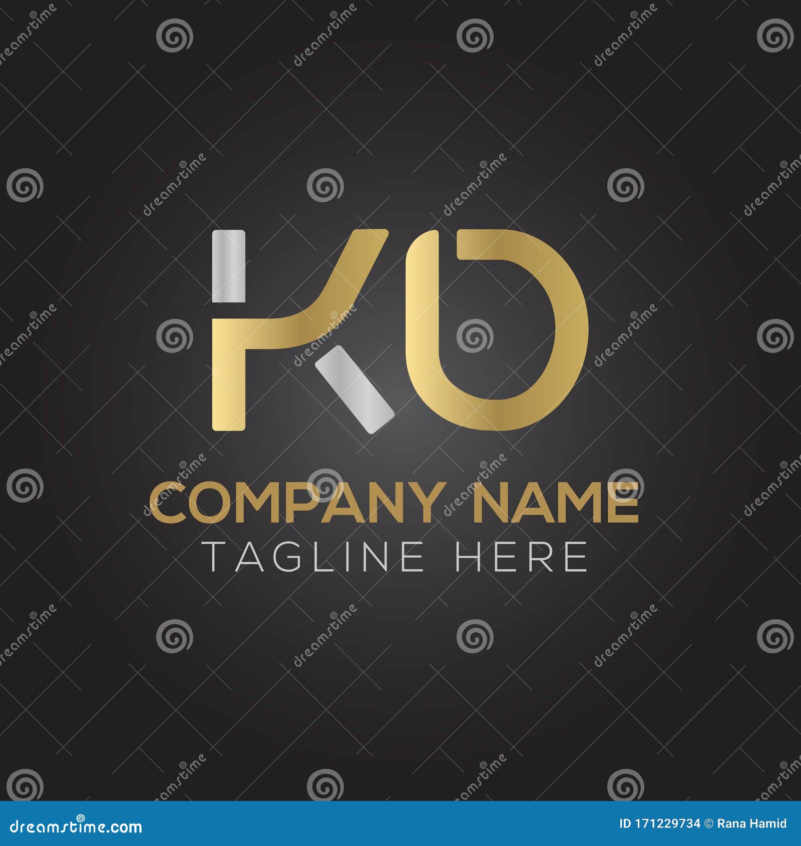 Initial KO Logo Design Vector Template. Abstract Letter KO Linked Logo ...