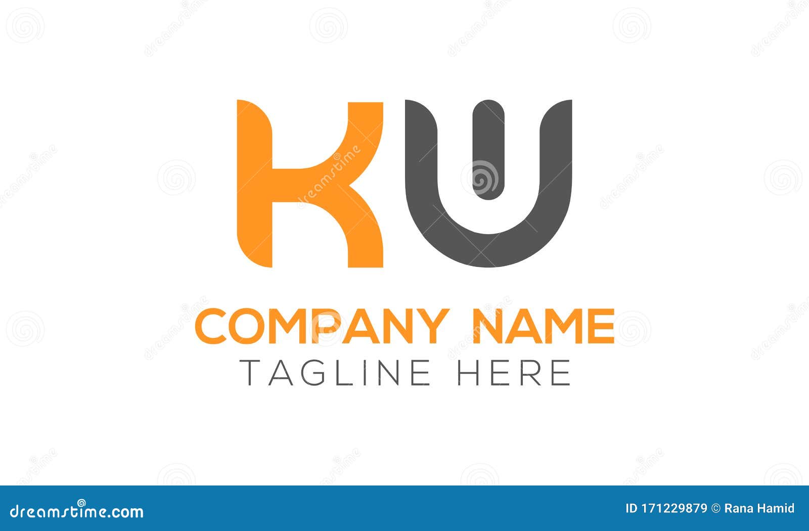Initial KW Logo Design Vector Template. Abstract Letter KW Linked Logo ...