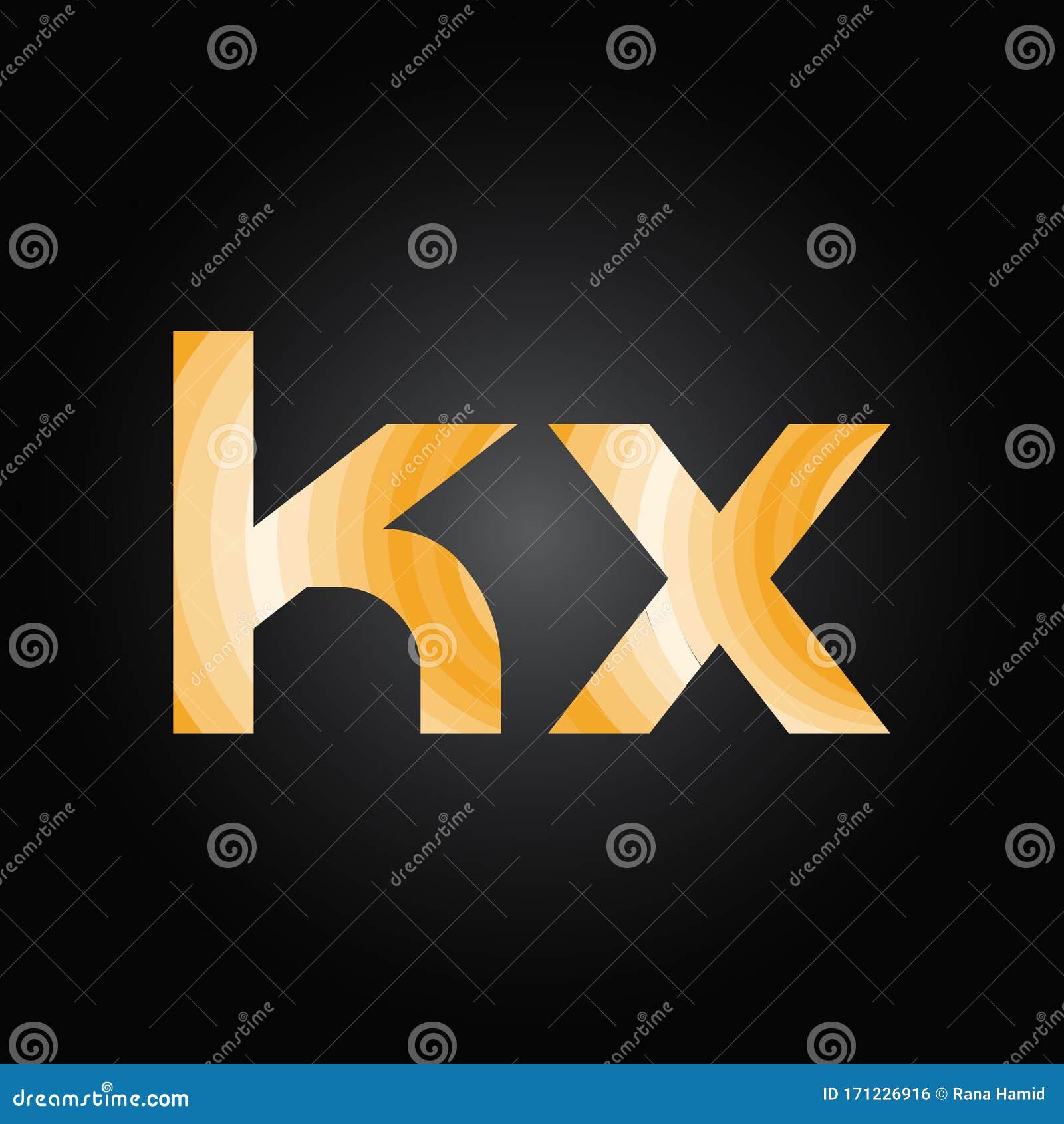 Initial ALphabet KX Logo Design Vector Template. Abstract Letter KX ...