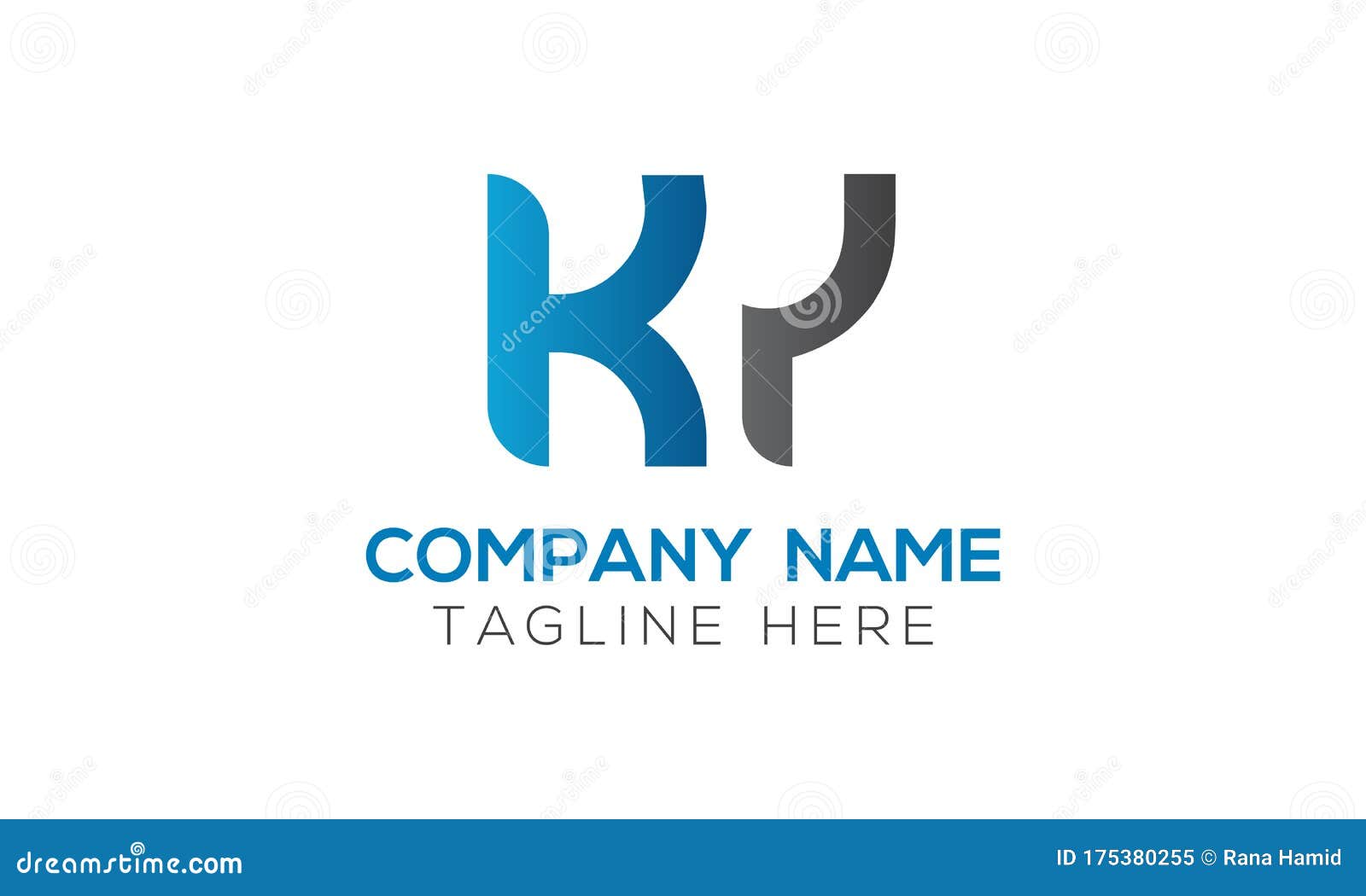 Initial ALphabet KY Logo Design Vector Template. Abstract Letter KY ...