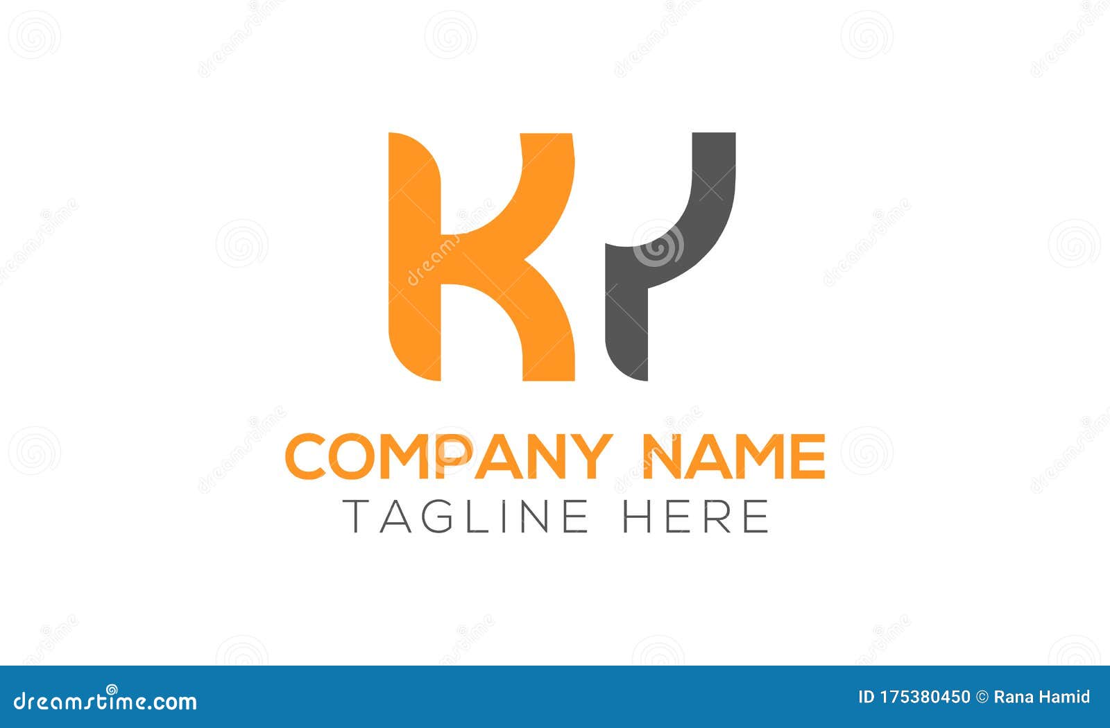 Initial ALphabet KY Logo Design Vector Template. Abstract Letter KY ...