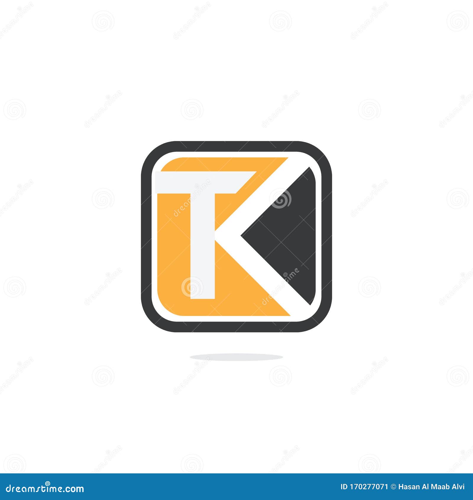 TK Letter Logo Vector Design Template. Stock Illustration ...