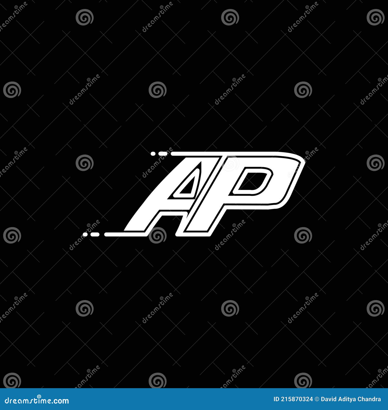 Initial AP Logo Design with Shape Style, Logo Business Branding Stock ...
