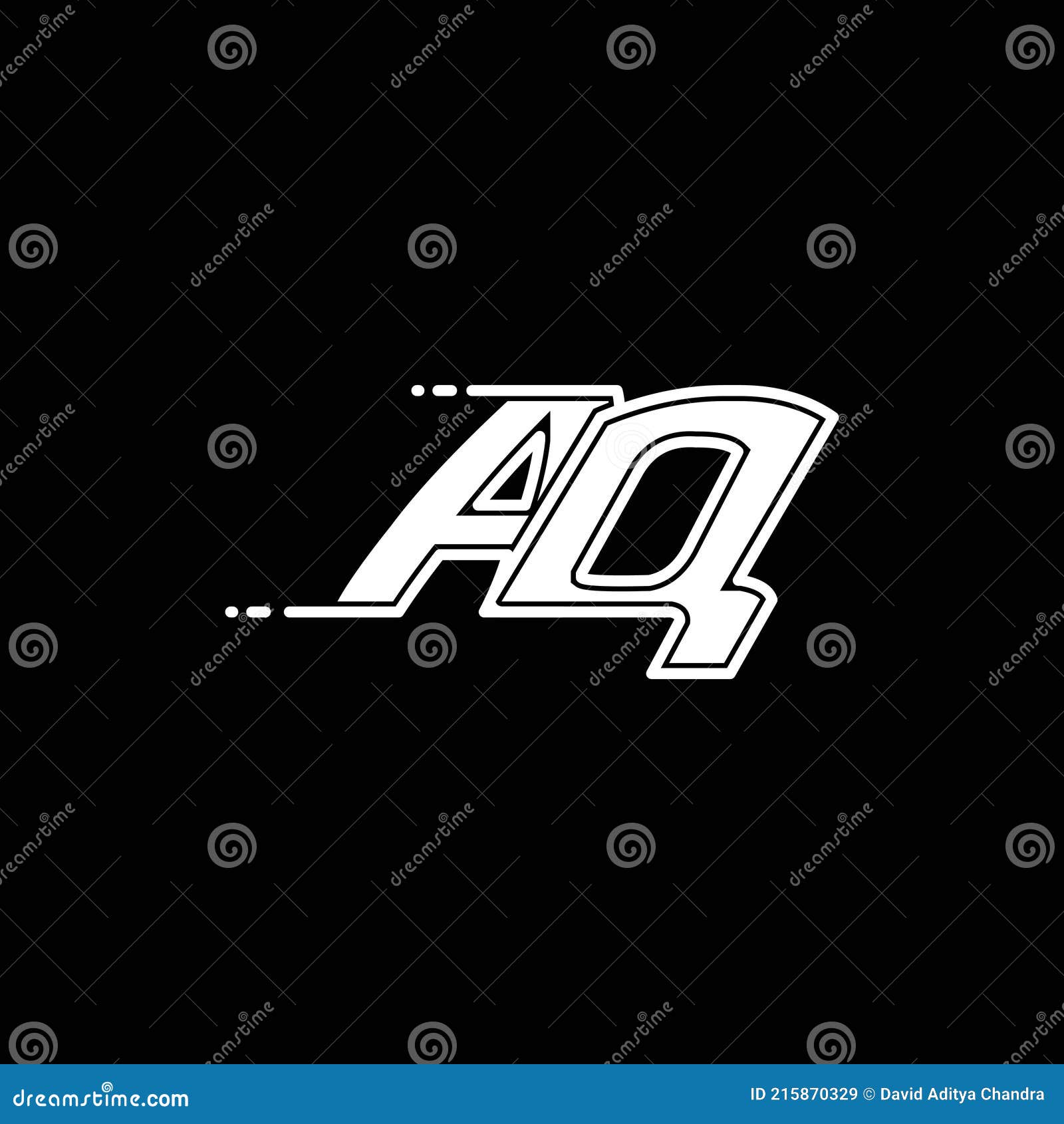 Initial AQ Logo Design with Shape Style, Logo Business Branding Stock ...