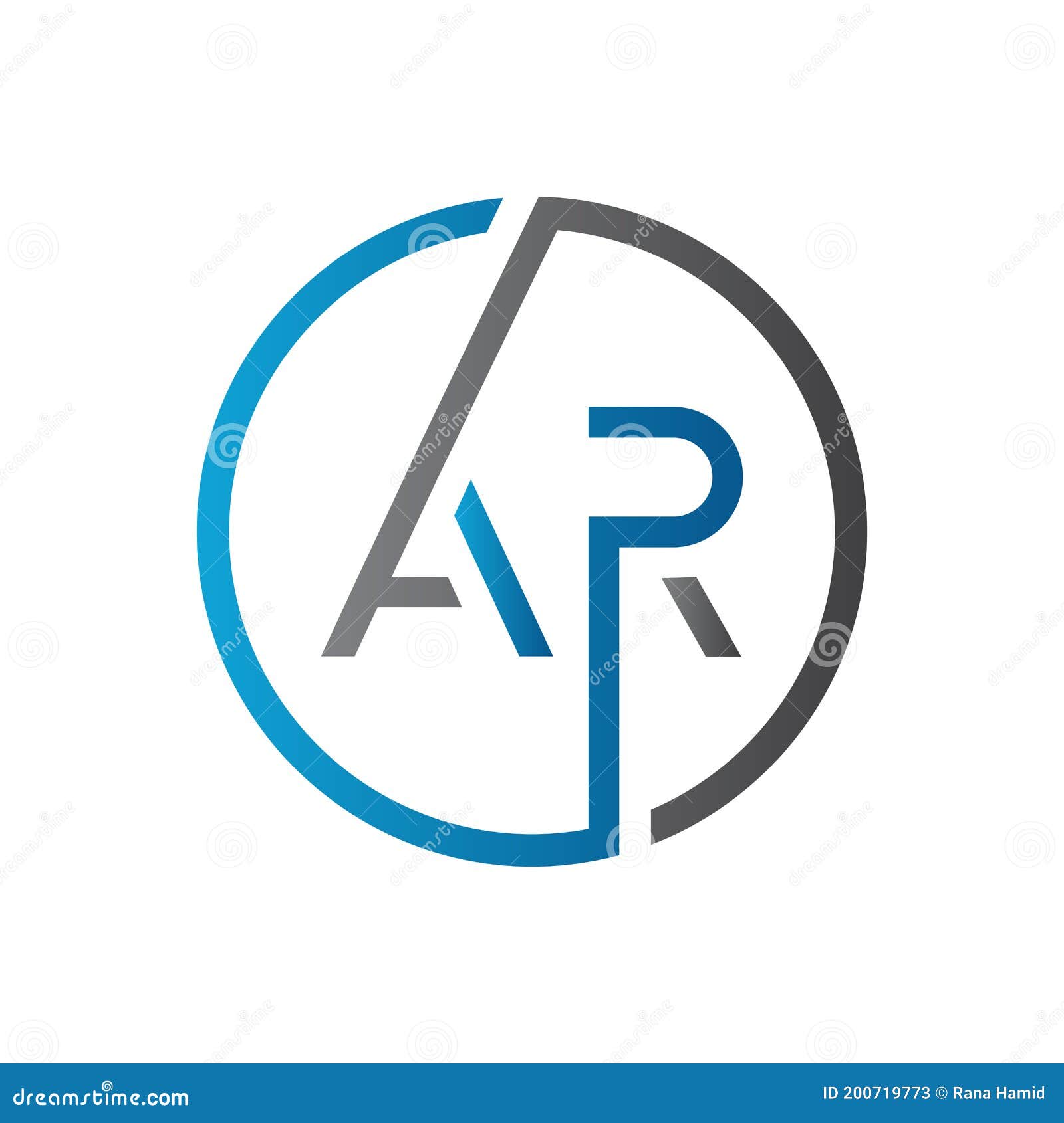 Initial AR Letter Logo Design Vector Template. Creative Letter AR Logo ...