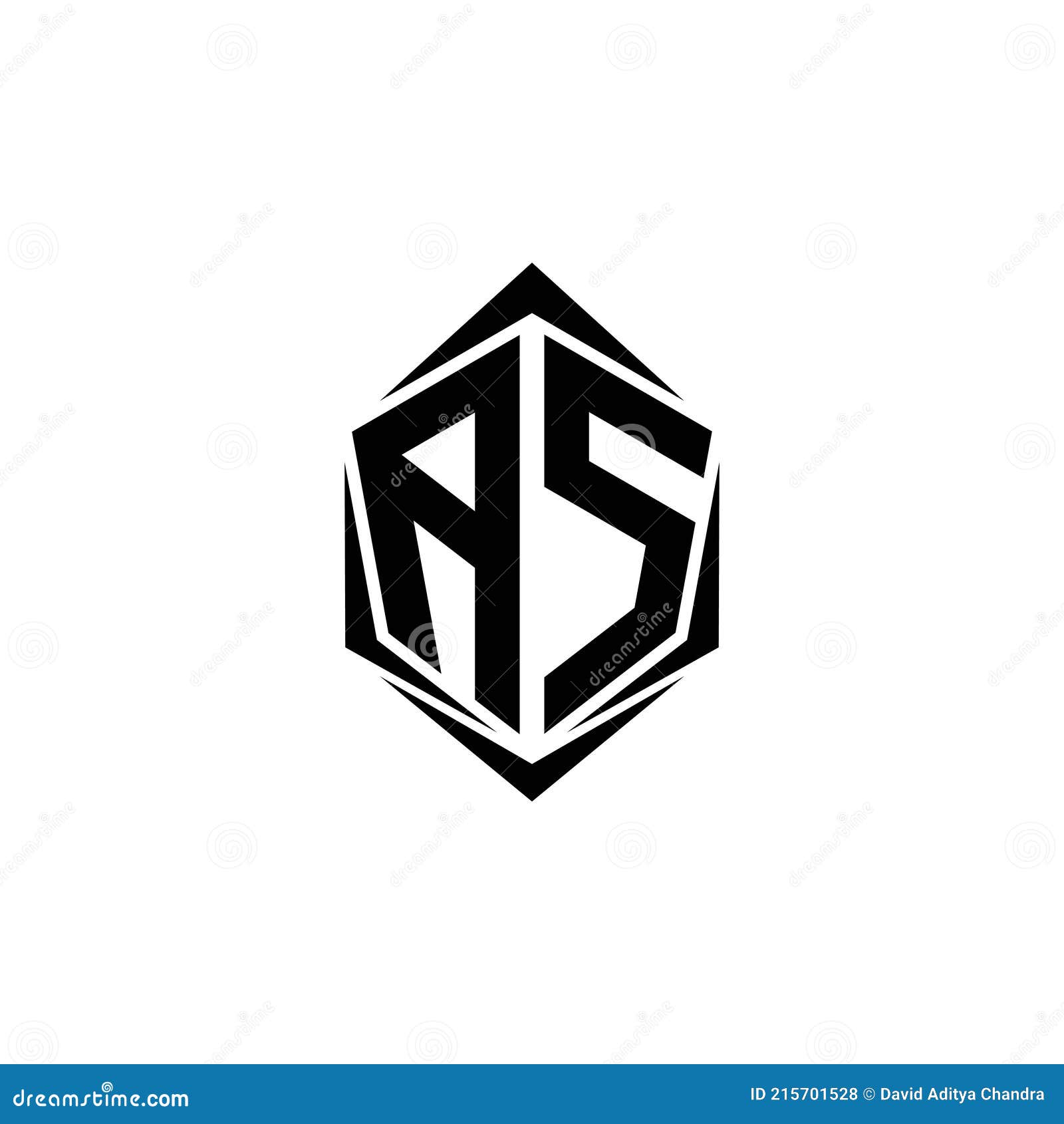 Initial AS Logo Design, Initial AS Logo Design with Shield Style, Logo ...