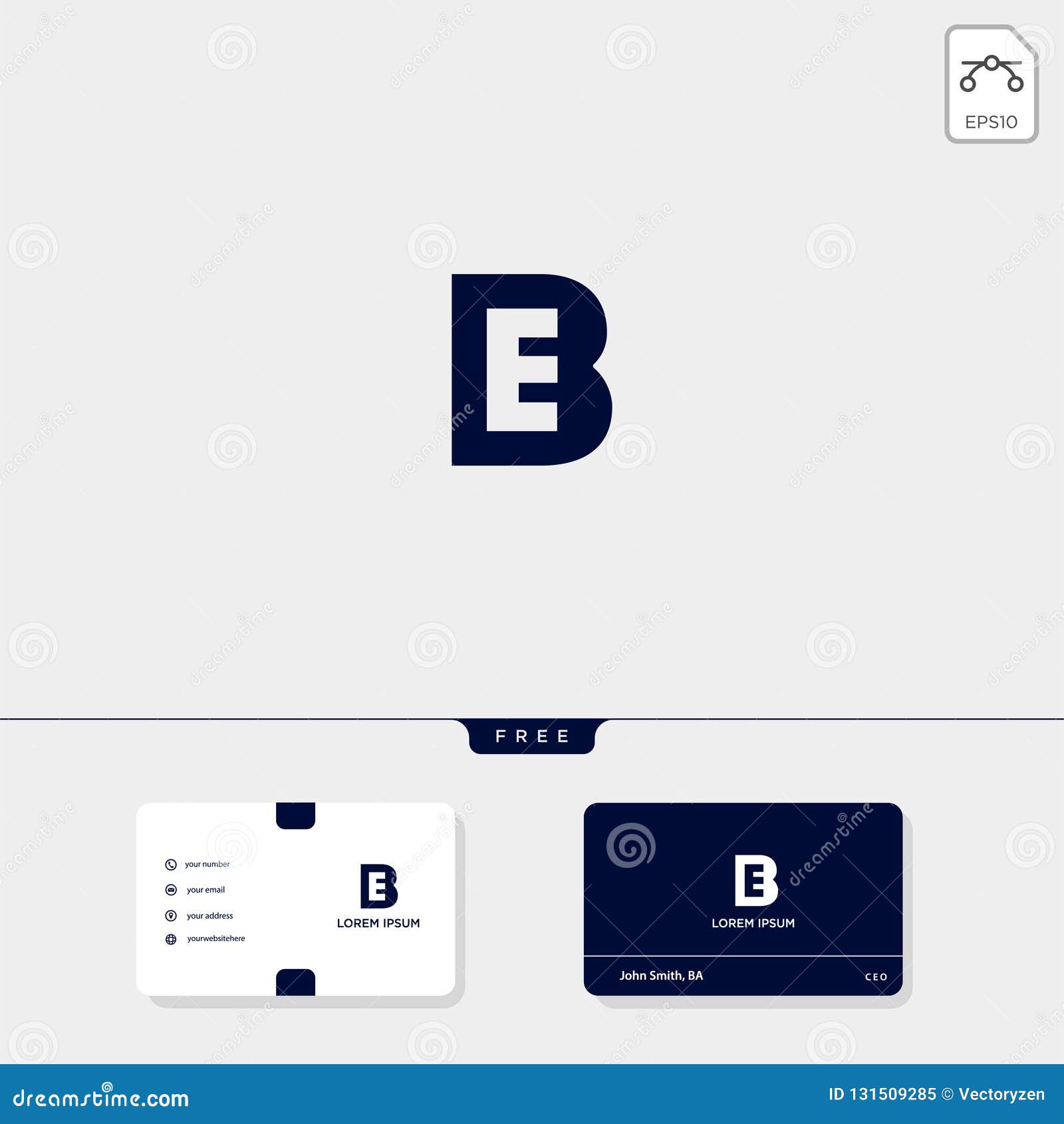 Initial B, BB, 13, 3, Or EB Outline Creative Logo Template And Business ...