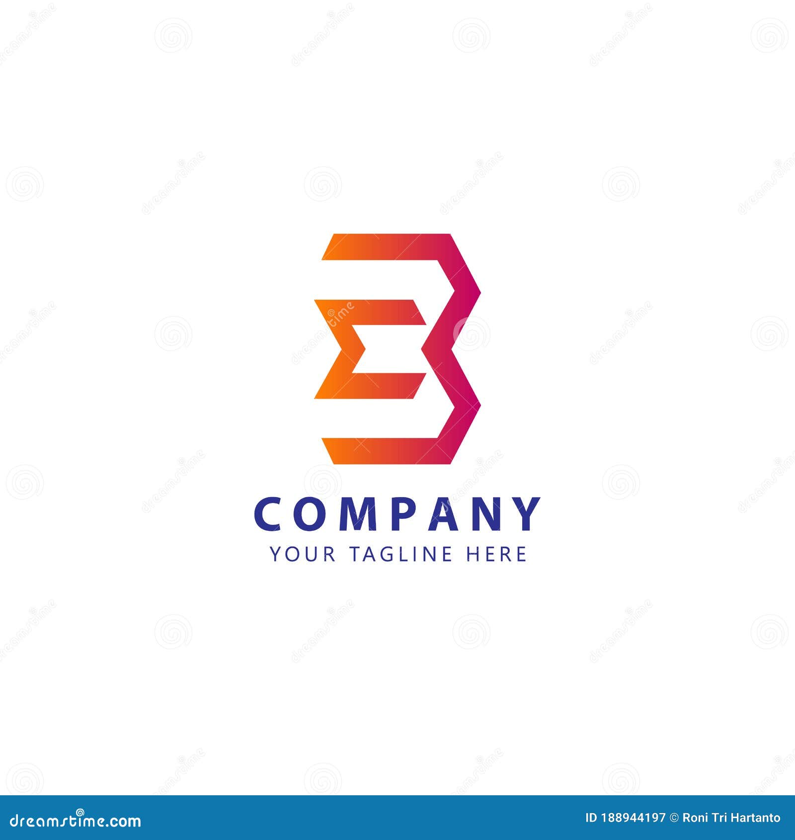 Initial B Logo Design Inspiration Stock Illustration - Illustration of ...