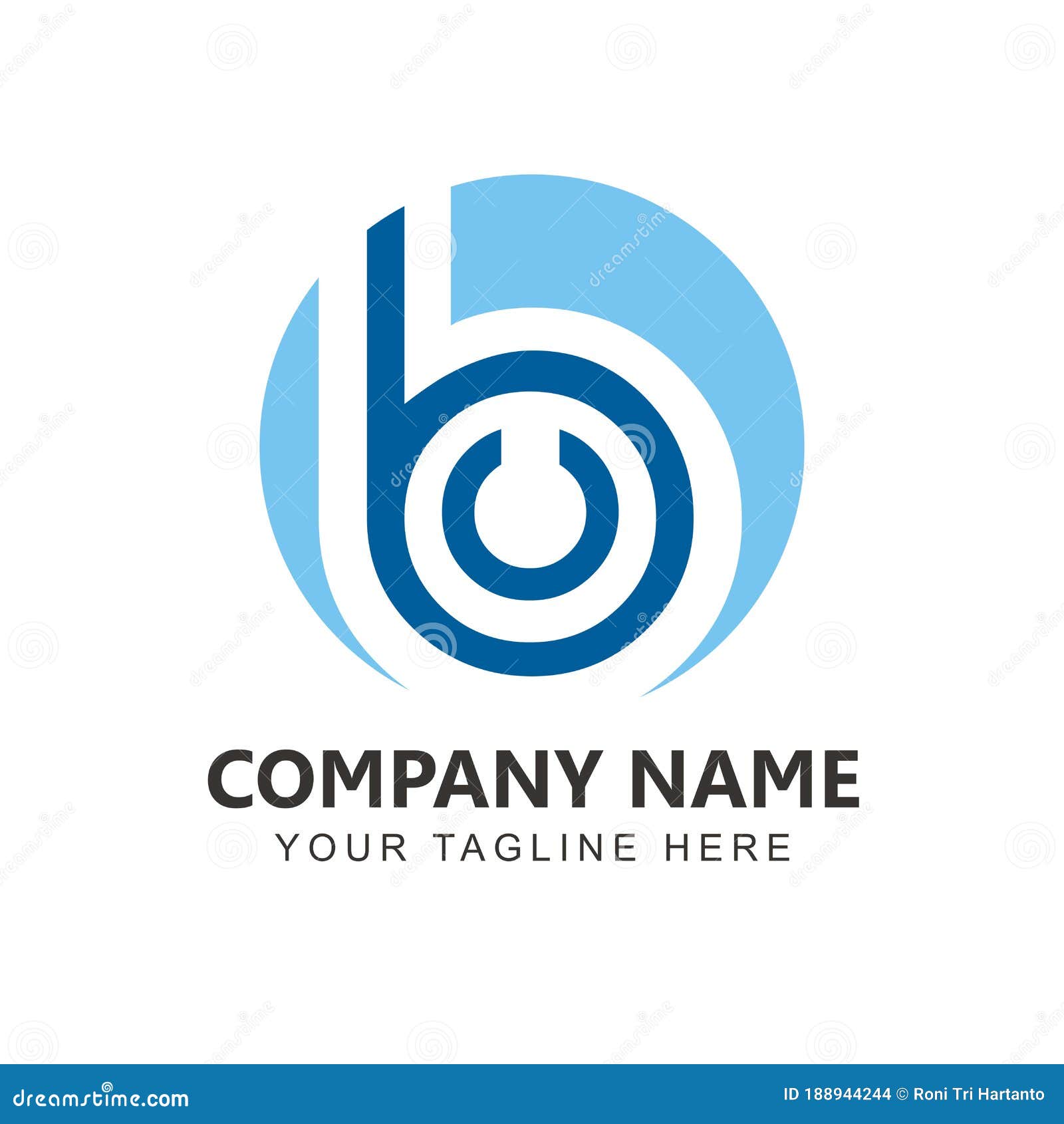 Initial B Logo Design Inspiration Stock Illustration - Illustration of ...
