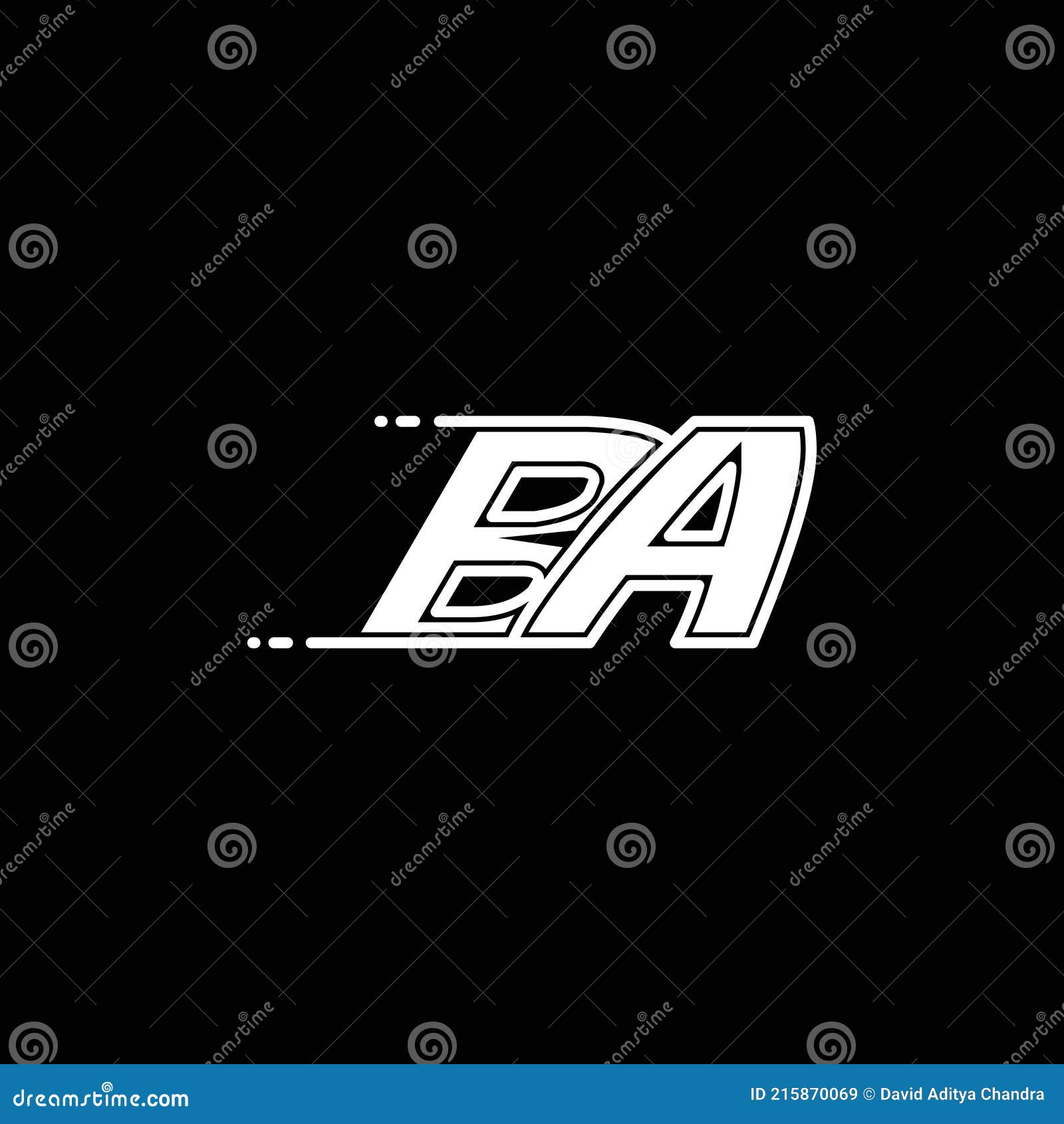 Initial BA Logo Design with Shape Style, Logo Business Branding Stock ...