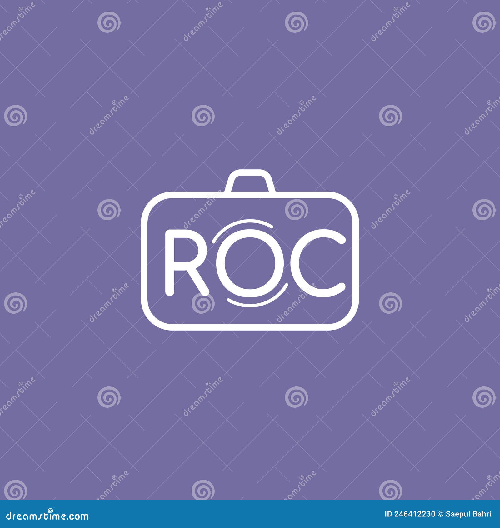 Roc Letter Creative Fonts Monogram Icon Symbol. Stock Vector ...