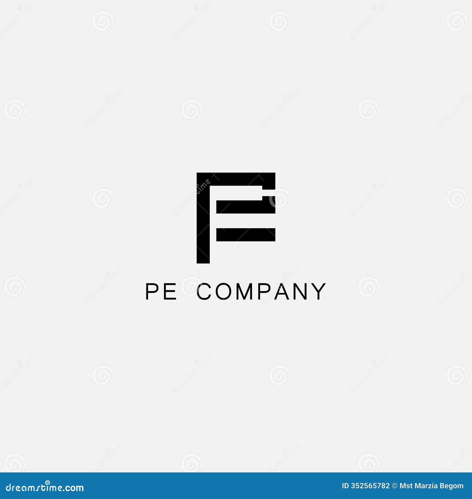 Initial Based Clean and Minimal Logo. EP PE E P Letter Creative Fonts ...