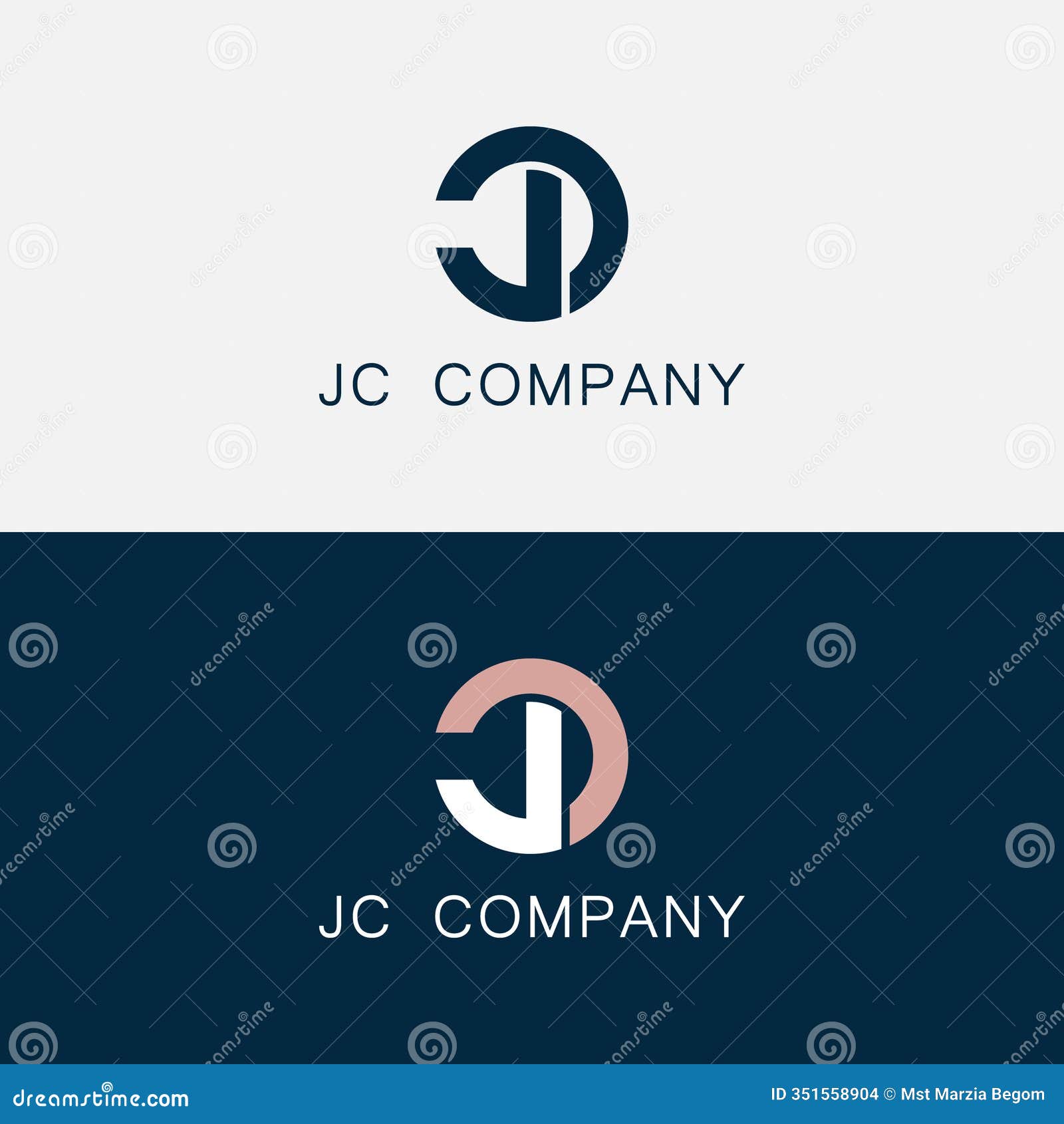 Initial Based Creative and Minimal JC Logo. JC Letter Monogram Icon ...