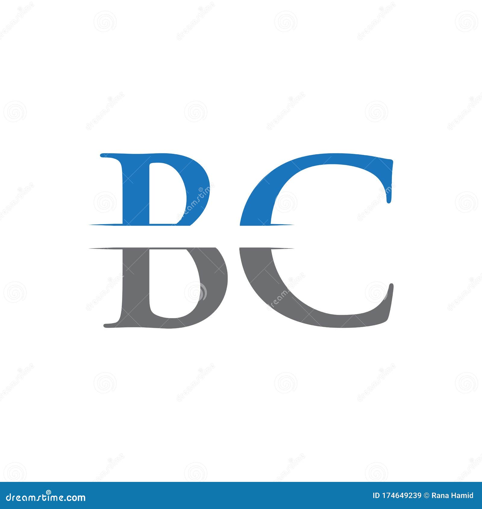Initial BC Letter Logo with Creative Modern Business Typography Vector ...