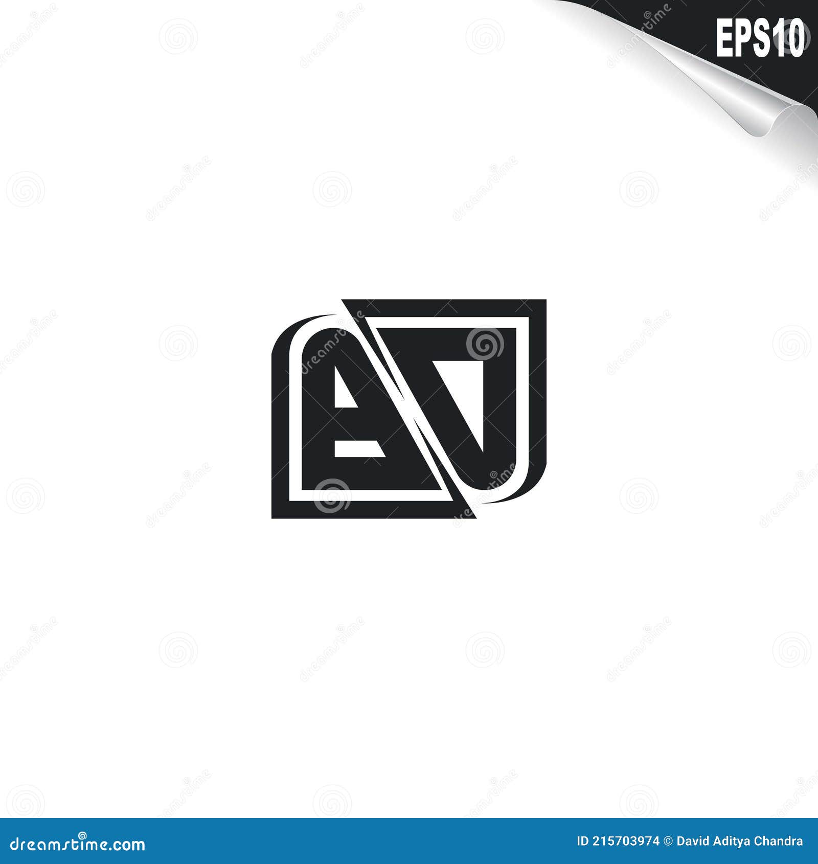 Initial BD Logo Design with Shape Style, Logo Business Branding Stock ...