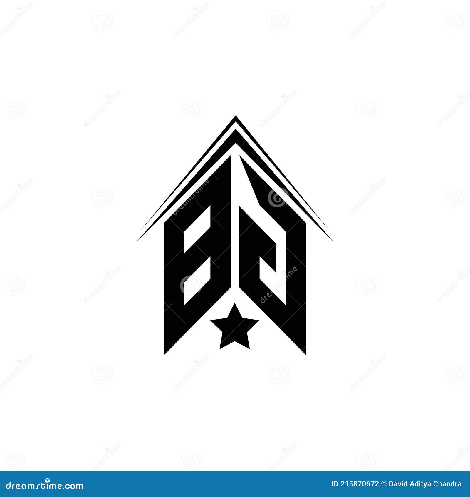 Initial BG Logo Design with Shape Style, Logo Business Branding Stock ...