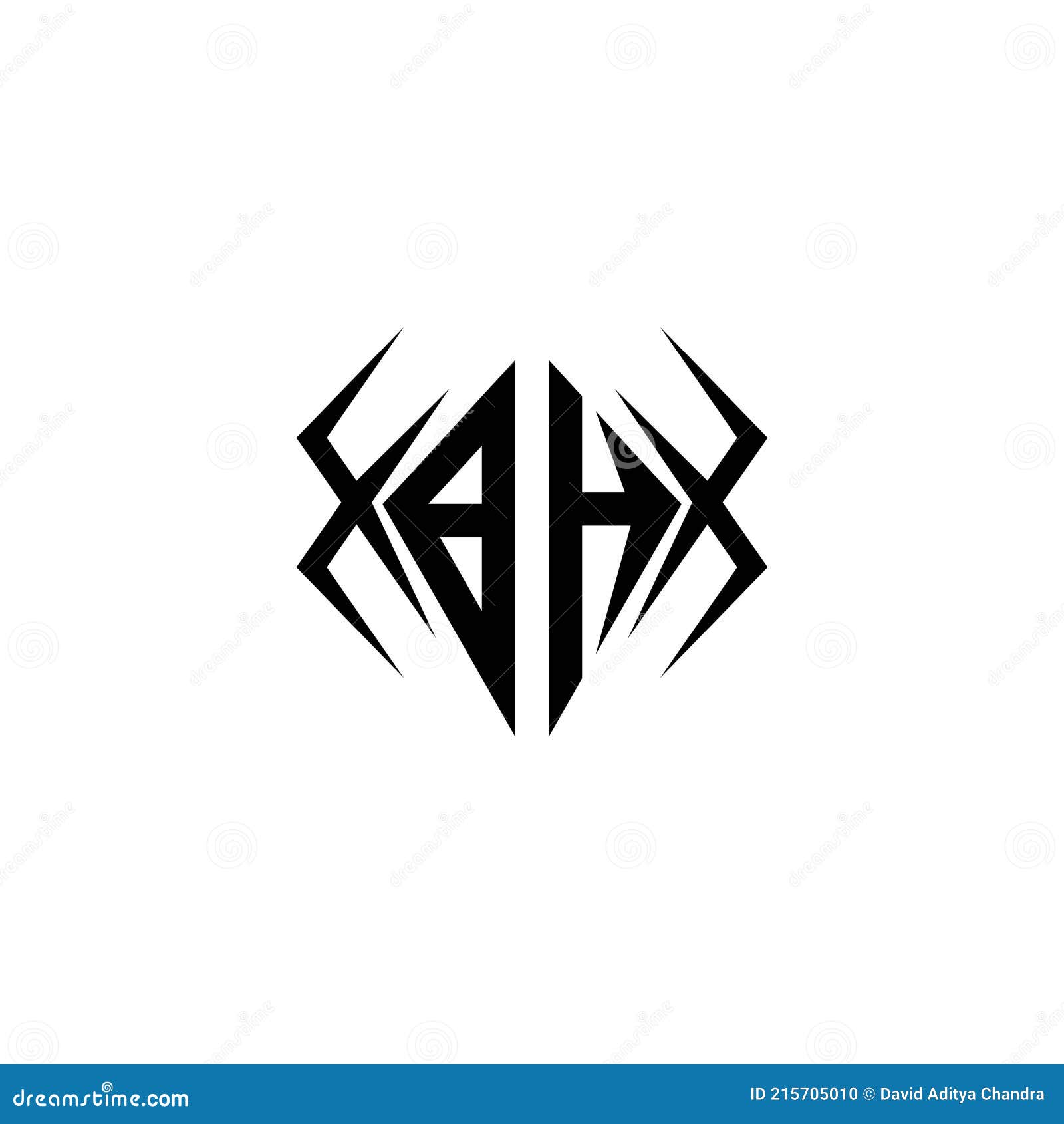 Initial BH Logo Design with Cool Style, Logo Business Branding Stock ...