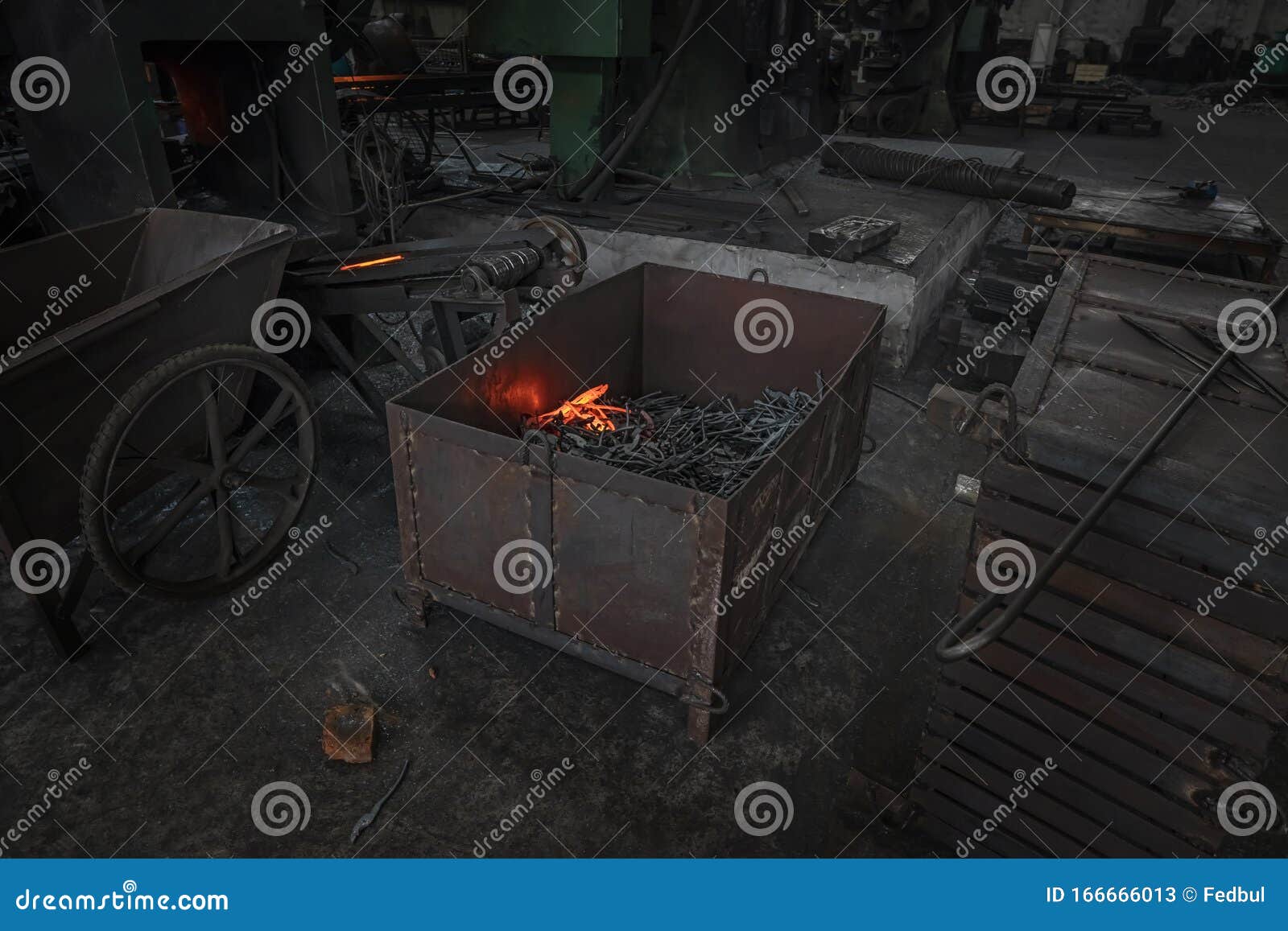 Initial Blank of Pliers after Forge Stamp. Metalwork Tool Producing by ...