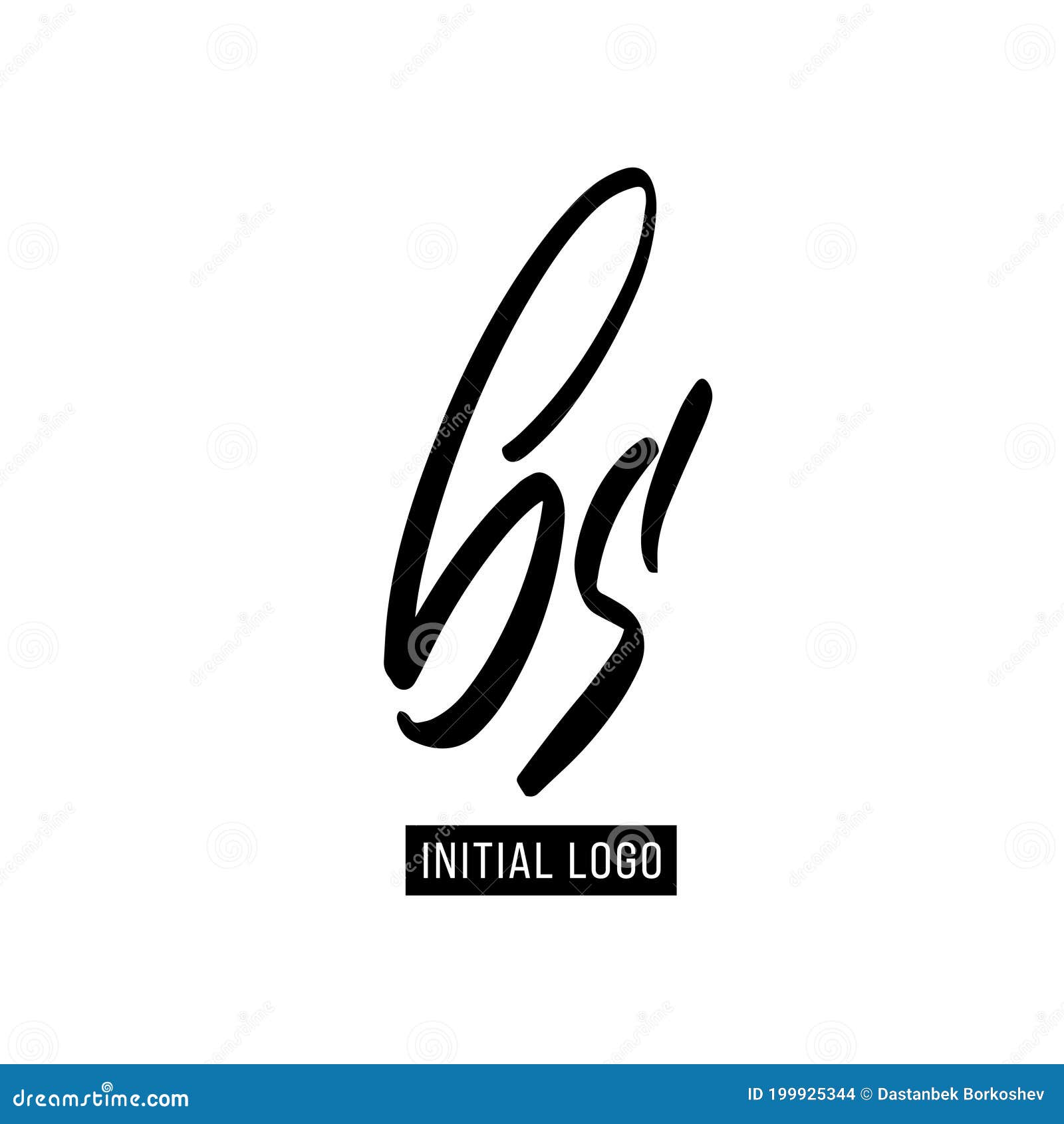 Initials-05-08 stock vector. Illustration of circle - 199925344