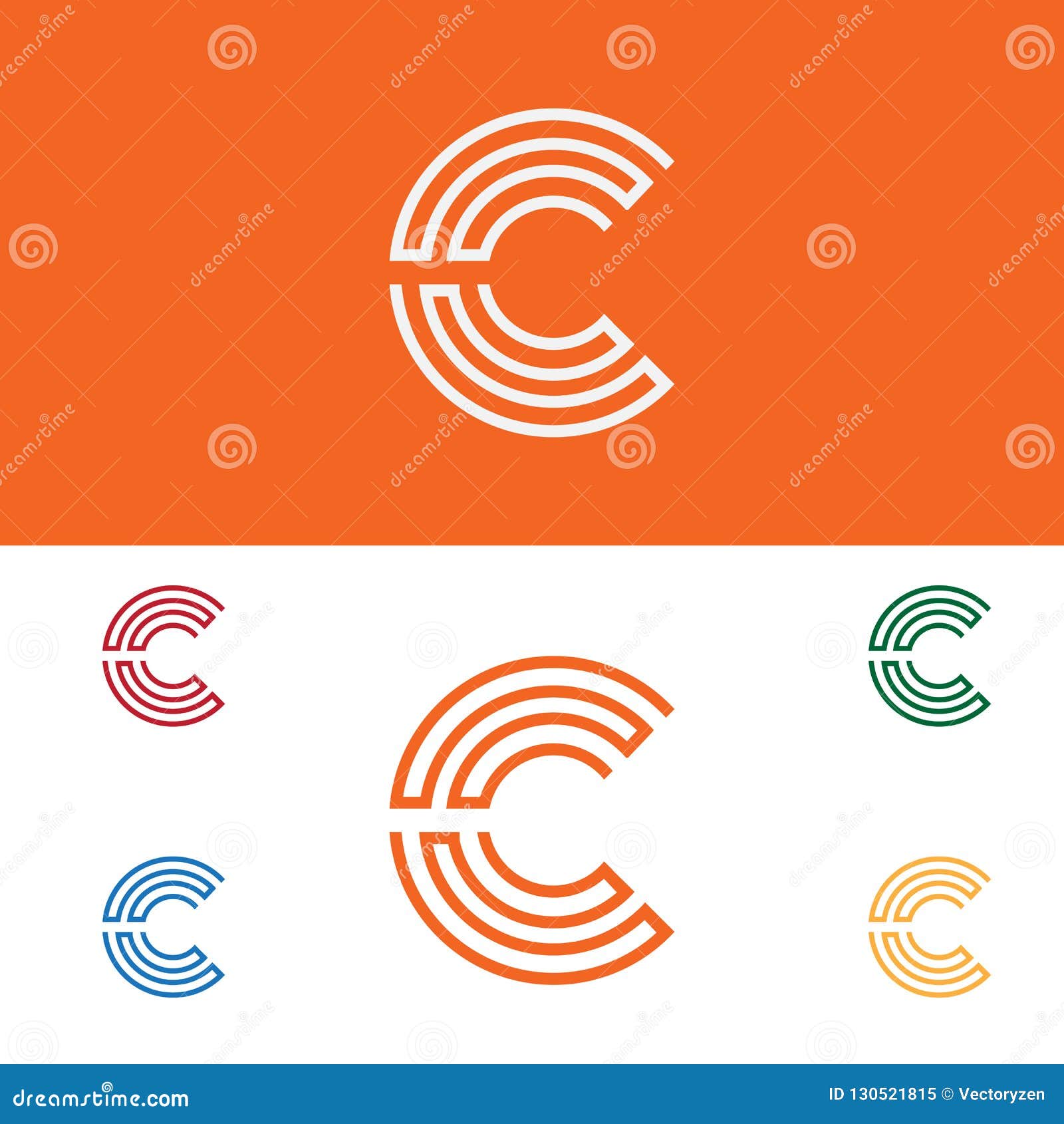 Initial C Abstract Logo Template Vector Illustration and Inspiration ...