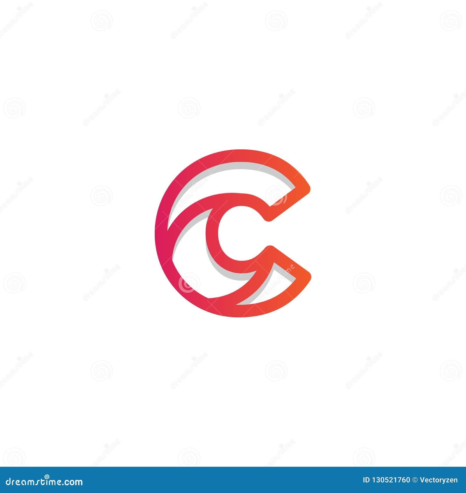 Initial C Abstract Logo Template Vector Illustration and ...