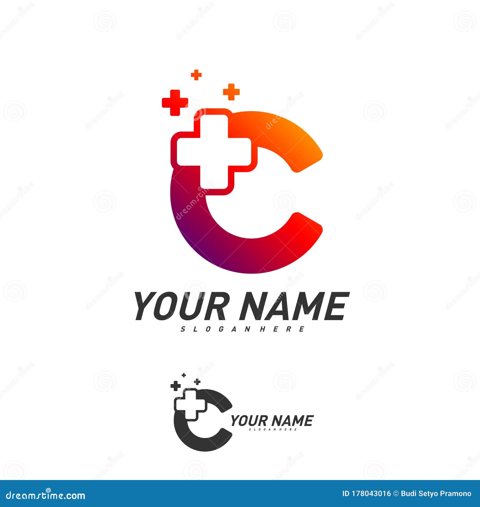 Initial C Plus Logo Design Vector Template, Creative Health Logo ...