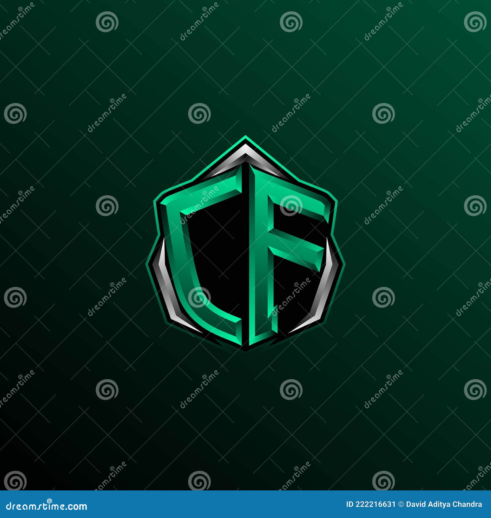 Initial CF Logo Design, Initial CF Logo Design with Circle Style, Logo ...