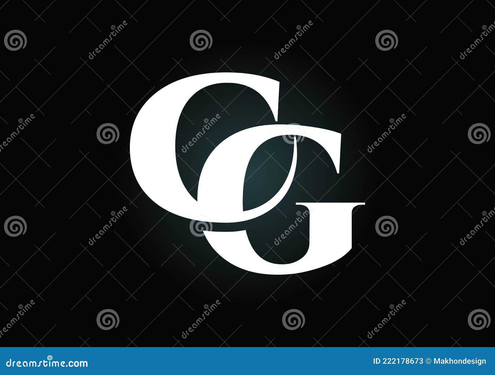 Initial CG Letter Logo with Creative Modern Business Typography Vector ...