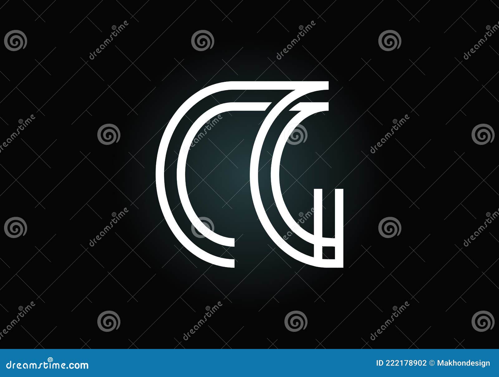 Initial CG Letter Logo with Creative Modern Business Typography Vector ...