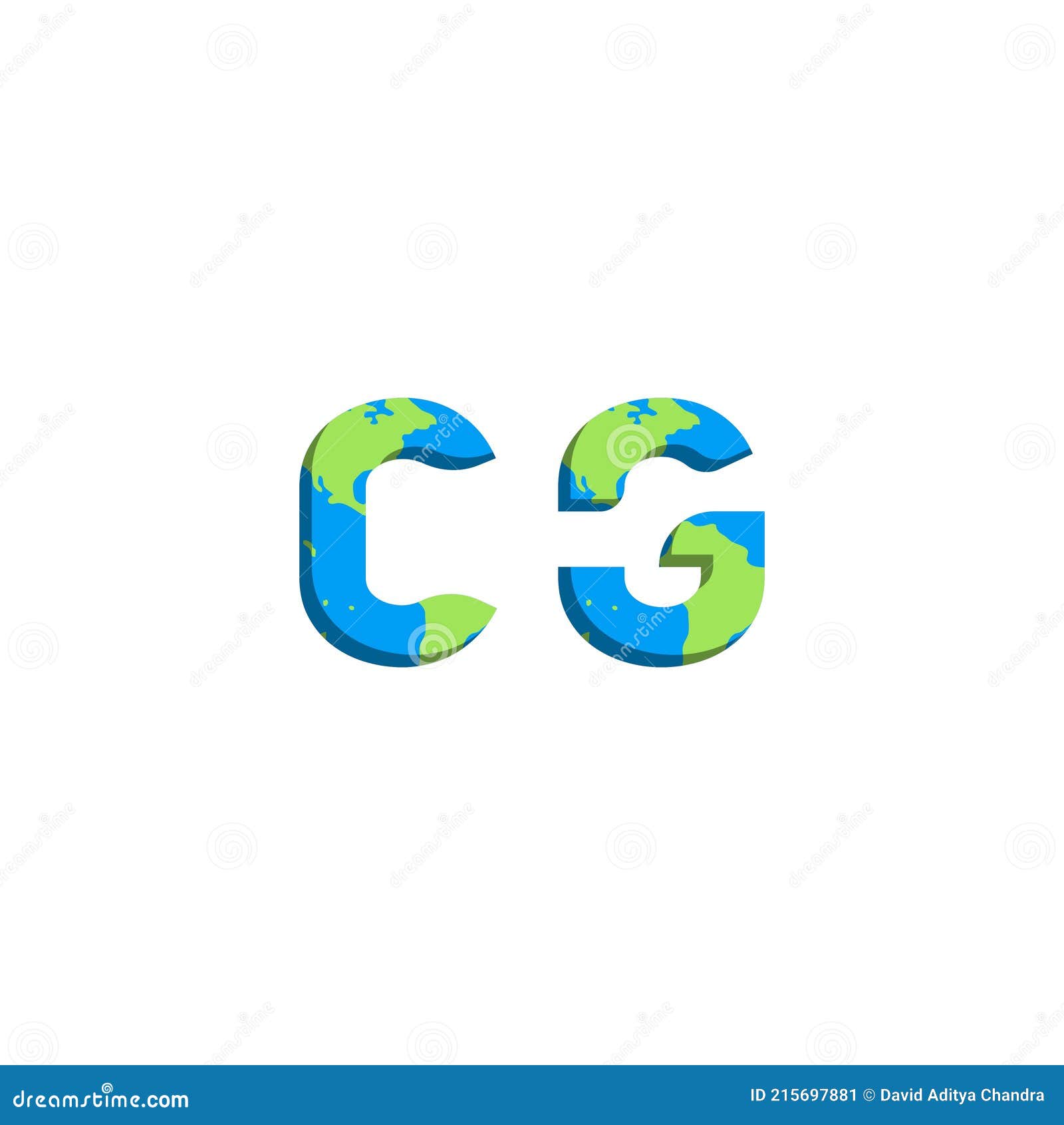Initial CG Logo Design with World Map Style, Logo Business Branding ...
