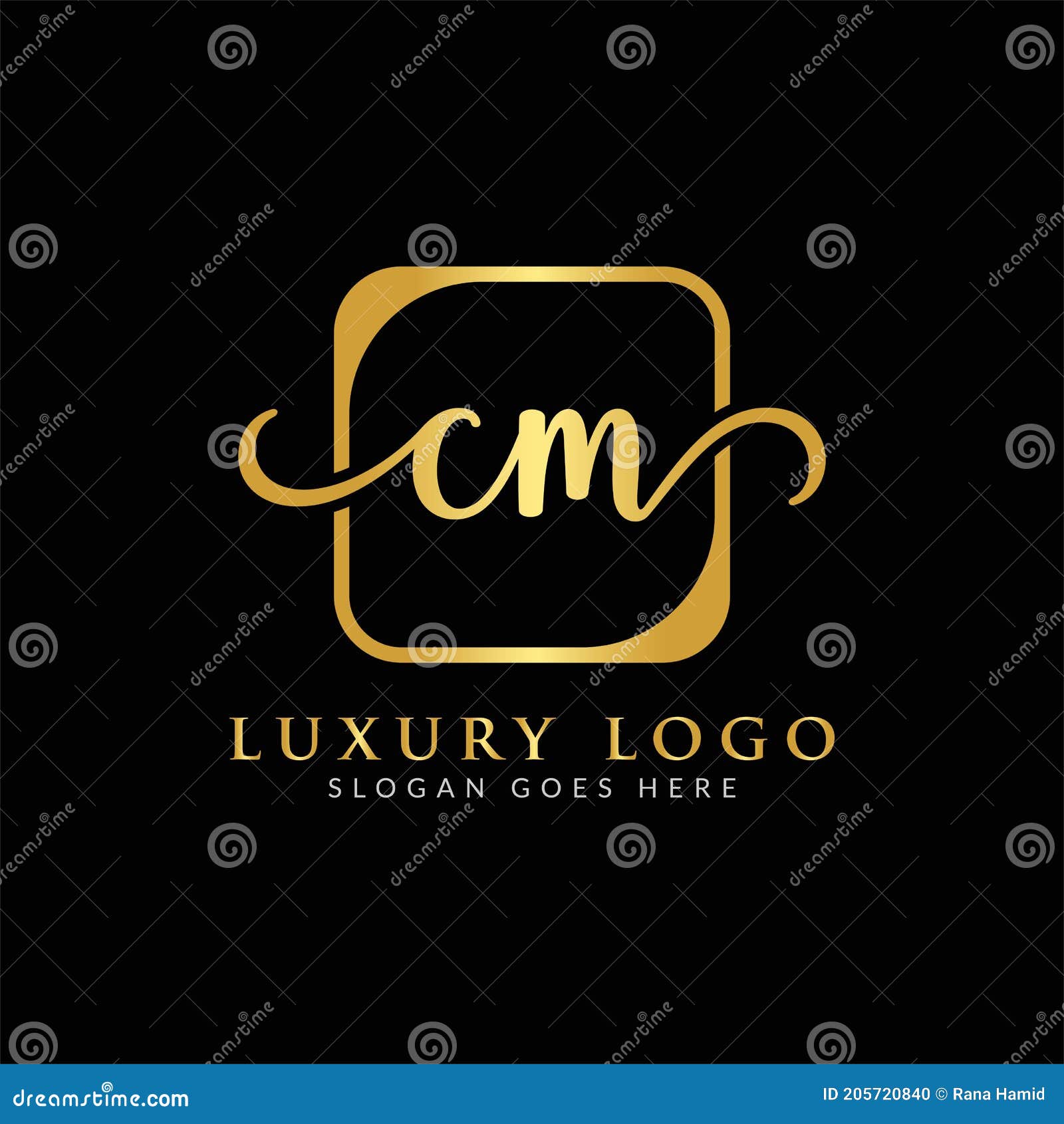 Initial CM Letter Logo Creative Modern Typography Vector Template ...