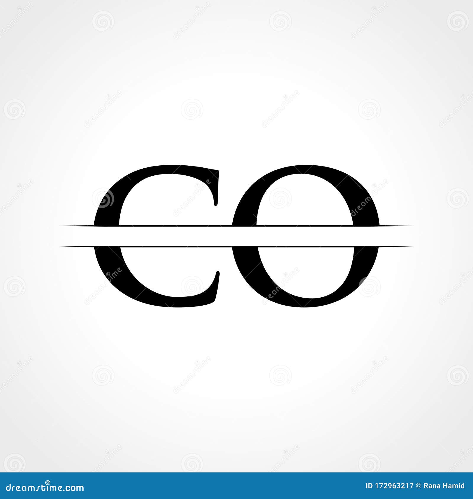Initial CO Letter Logo with Creative Modern Business Typography Vector ...