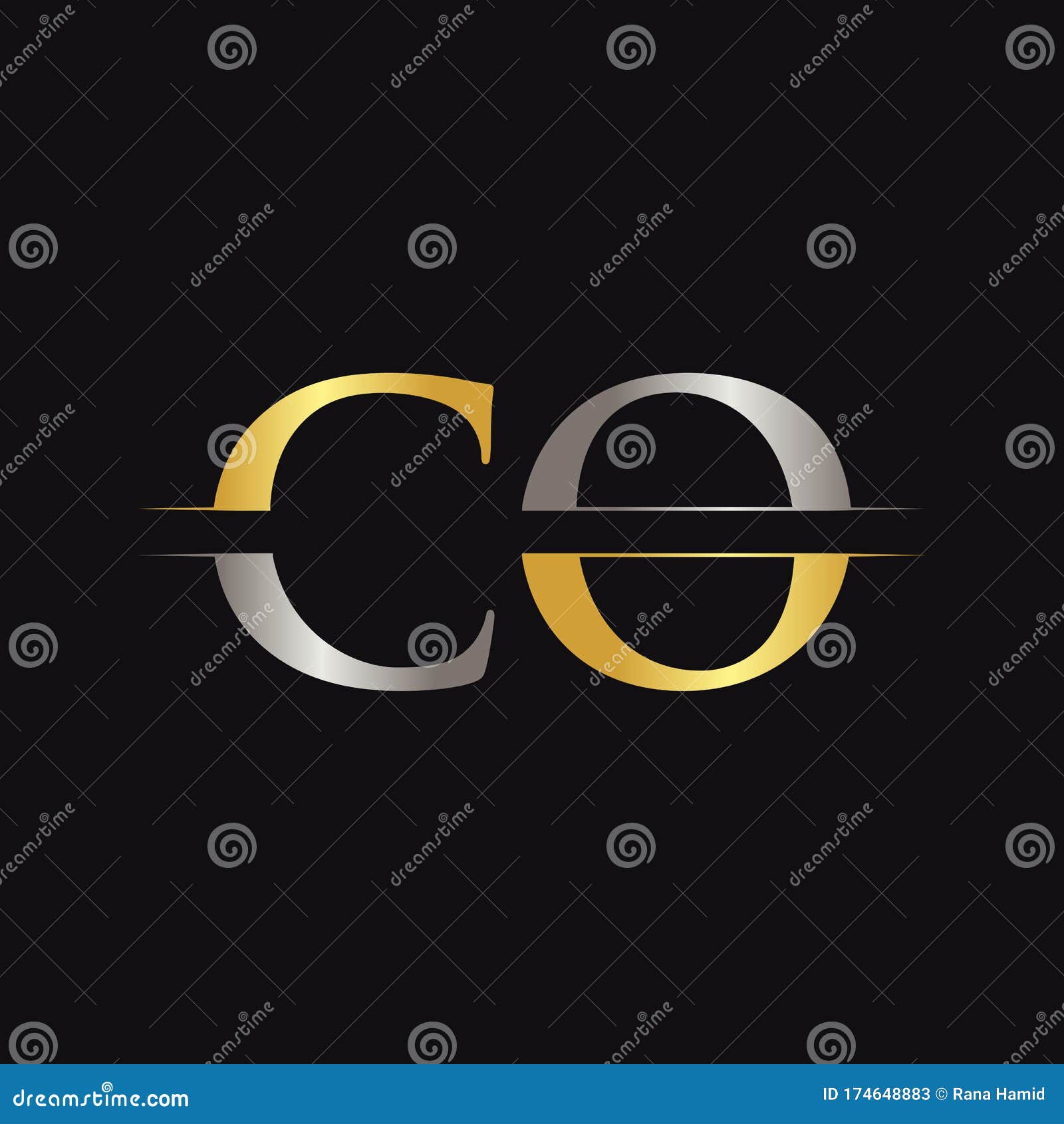 Initial CO Letter Logo with Creative Modern Business Typography Vector ...