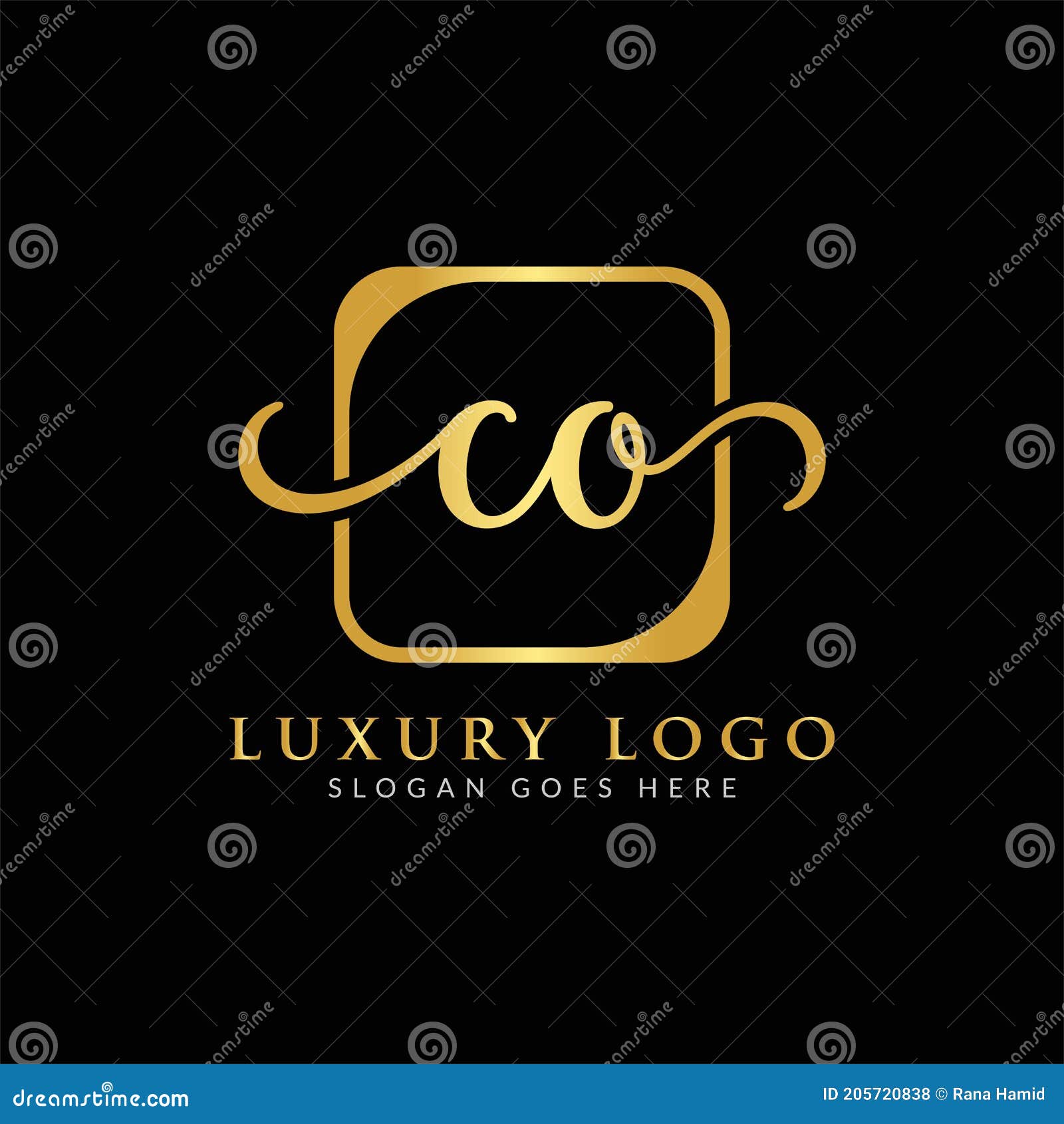 Initial CO Letter Logo Creative Modern Typography Vector Template ...