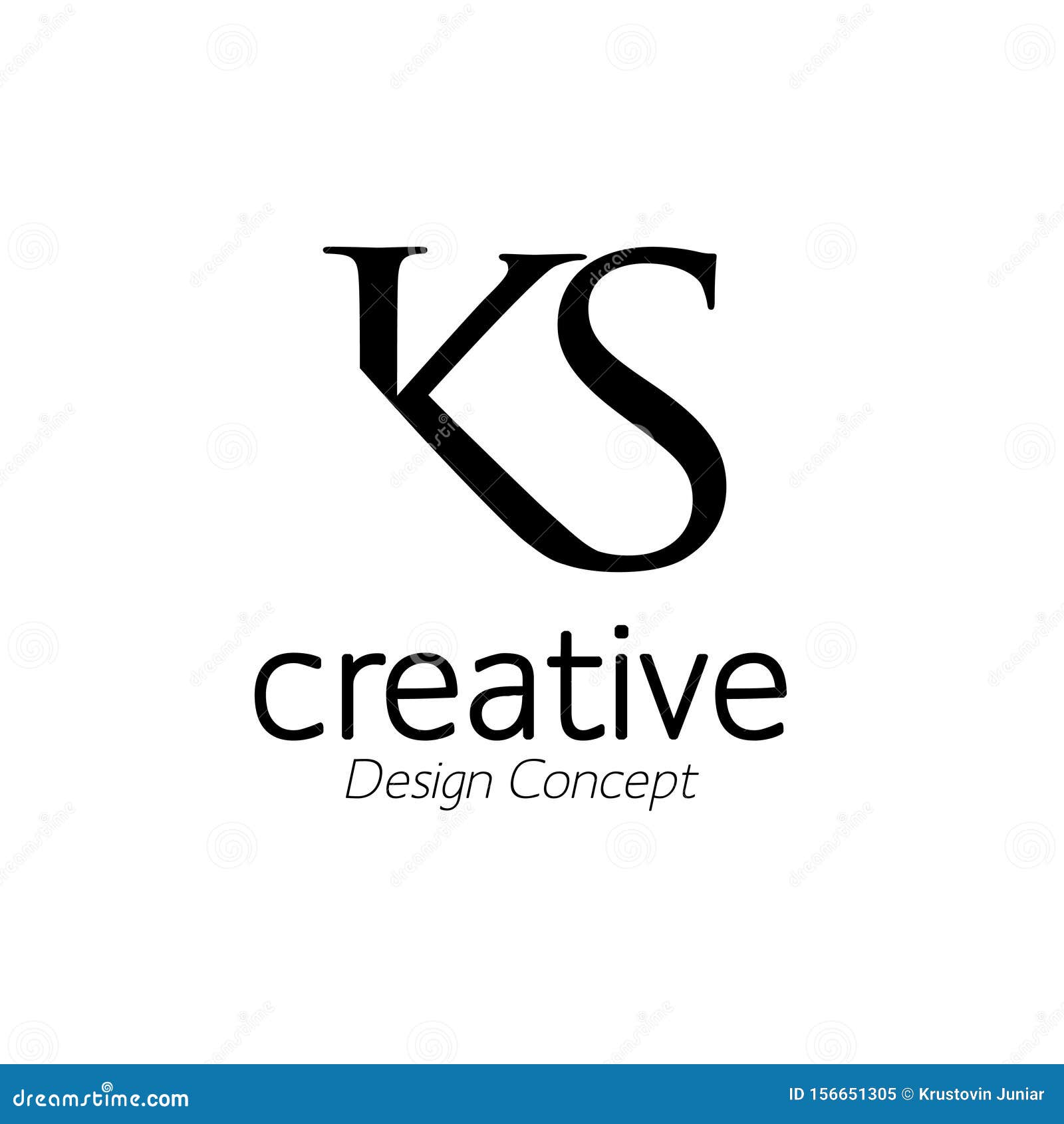 Initial Connected Letters Ks Logo Stock Vector - Illustration of ...