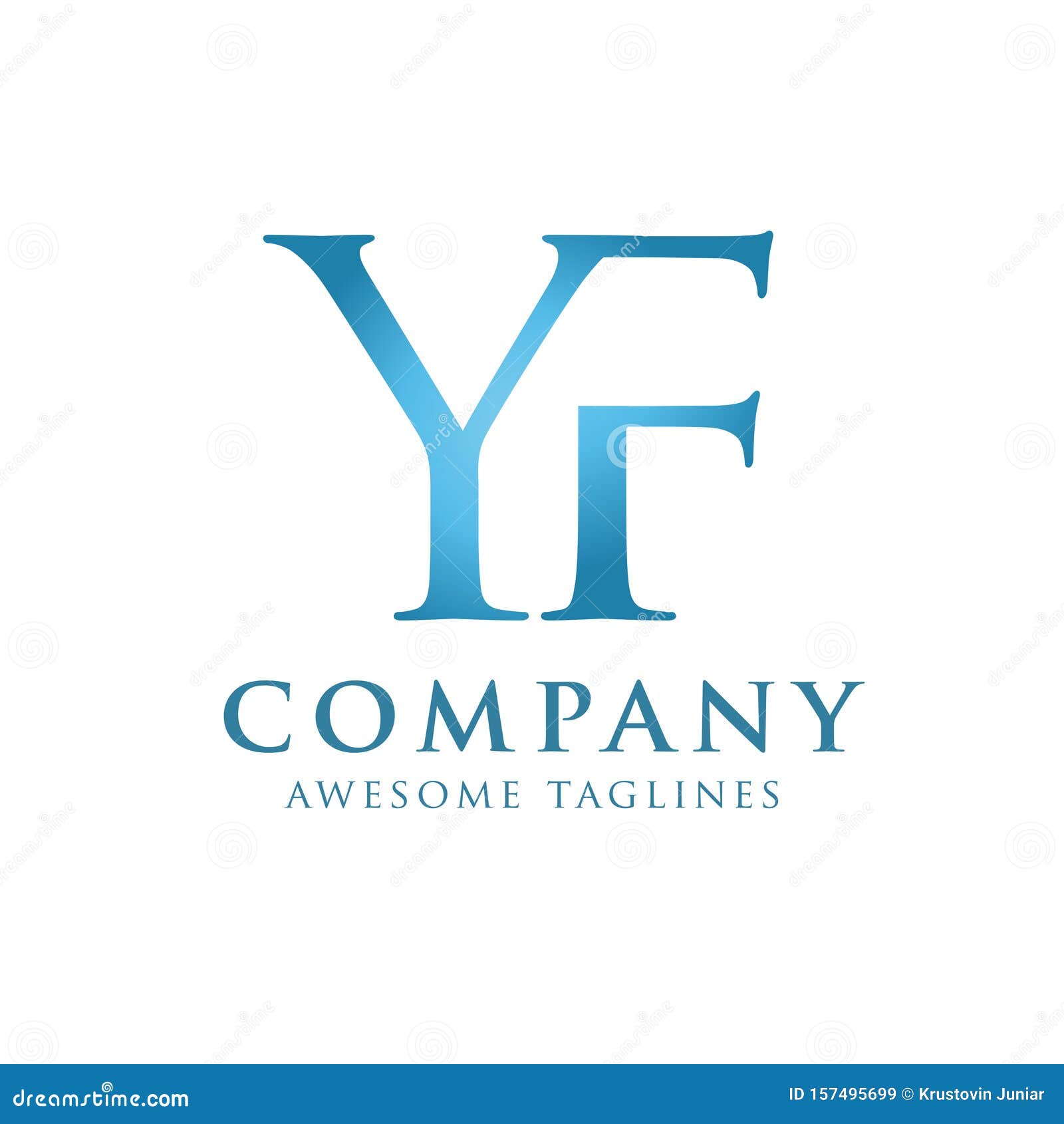 Initial Connected Letters Yf Logo Stock Vector - Illustration of design ...