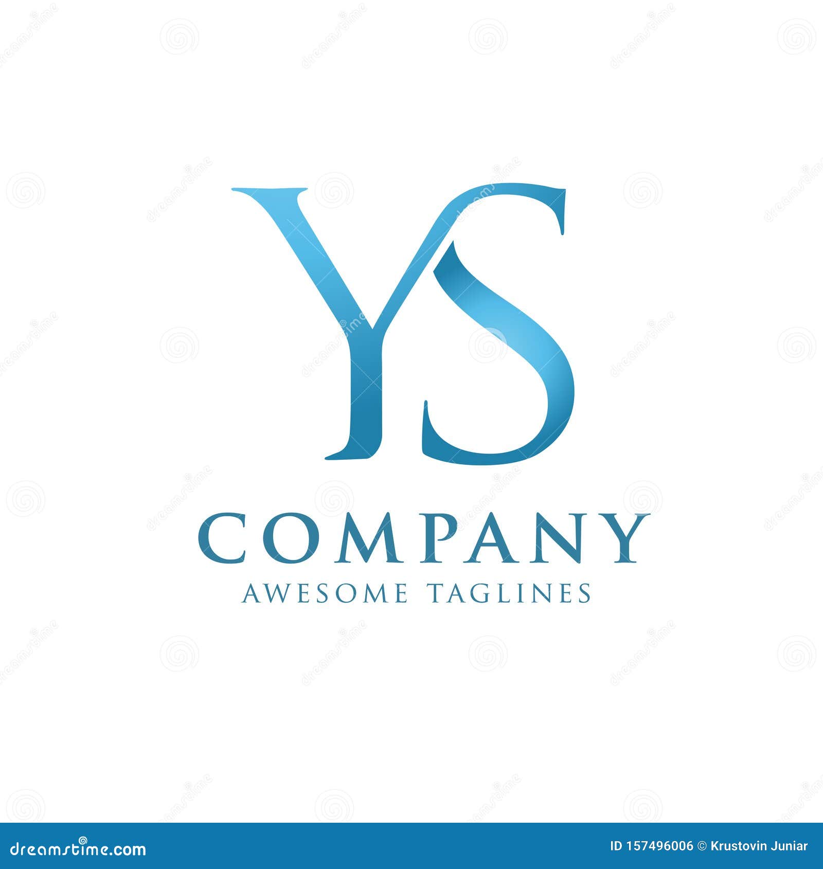 Initial Connected Letters Ys Logo Stock Vector - Illustration of modern ...
