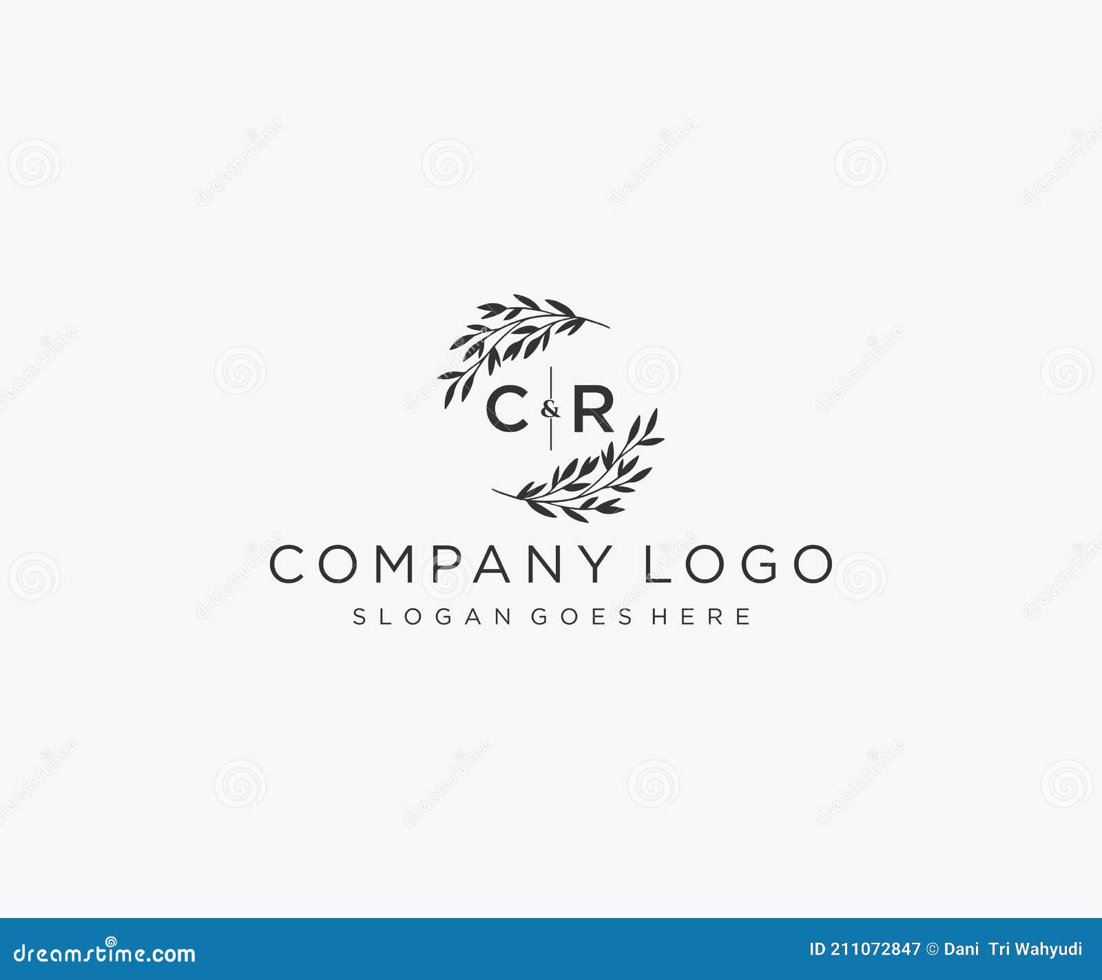 Initial CR Letters Floral Frames. Monogram Wedding, Wedding Invitation ...