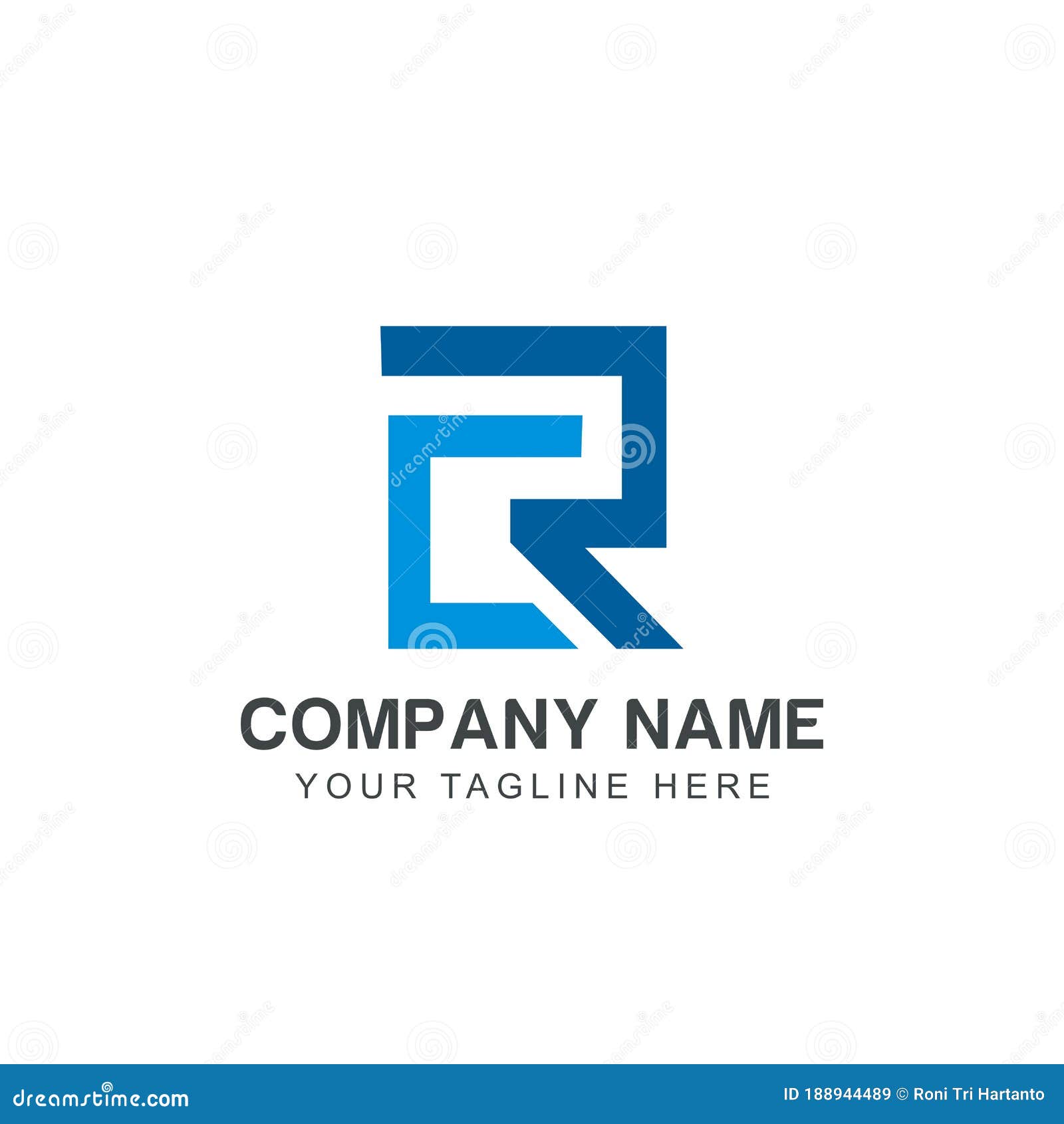 Initial CR Logo Design Inspiration Stock Vector - Illustration of ...