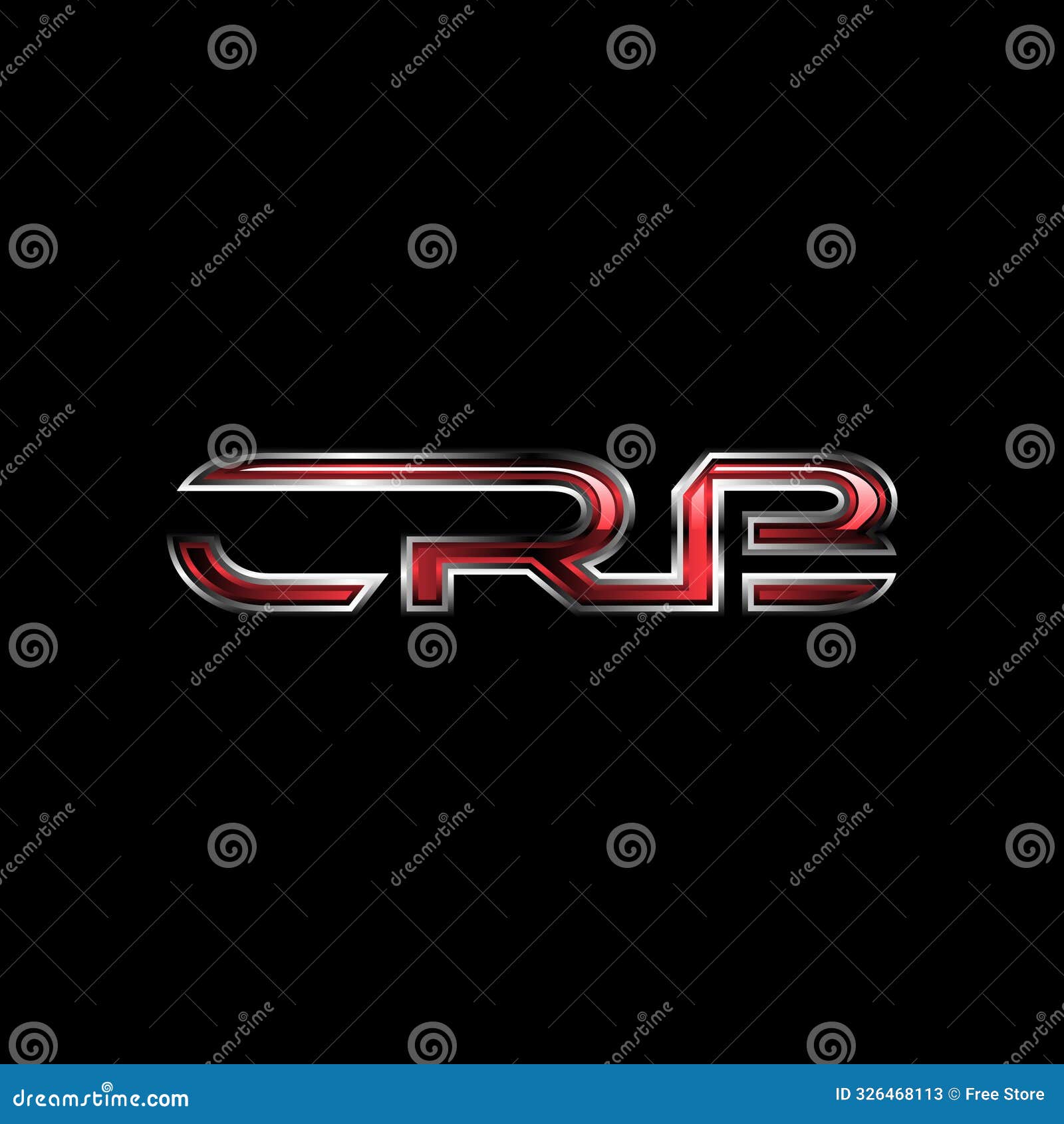 Initial CRB Chromatic Modern Technology Creative Business Simple Logo ...