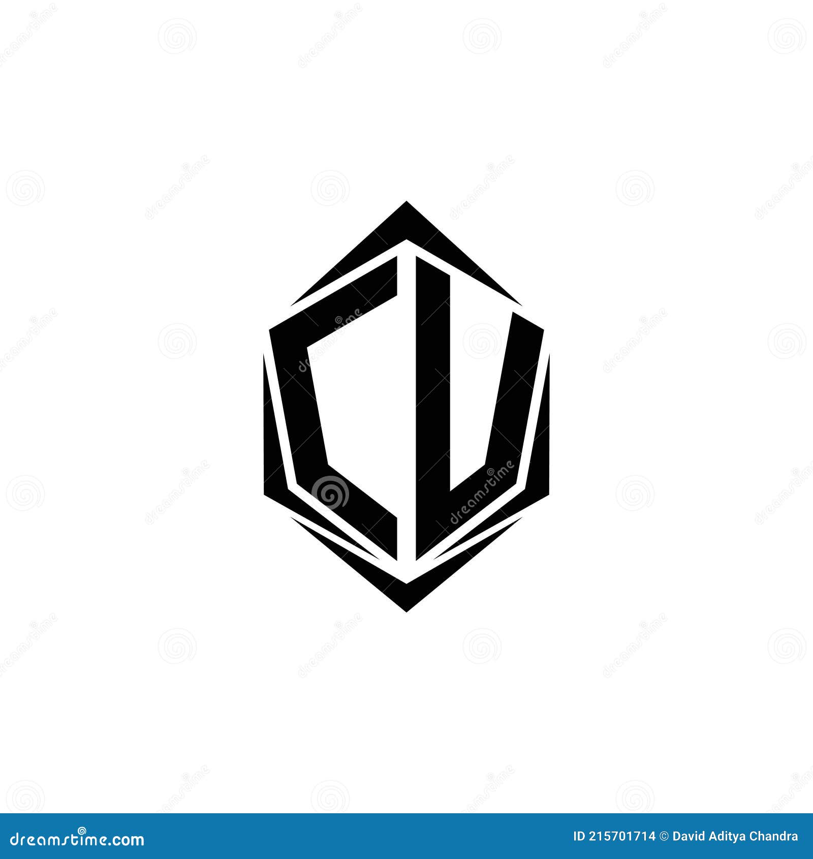 Initial CV Logo Design, Initial CV Logo Design with Shield Style, Logo ...